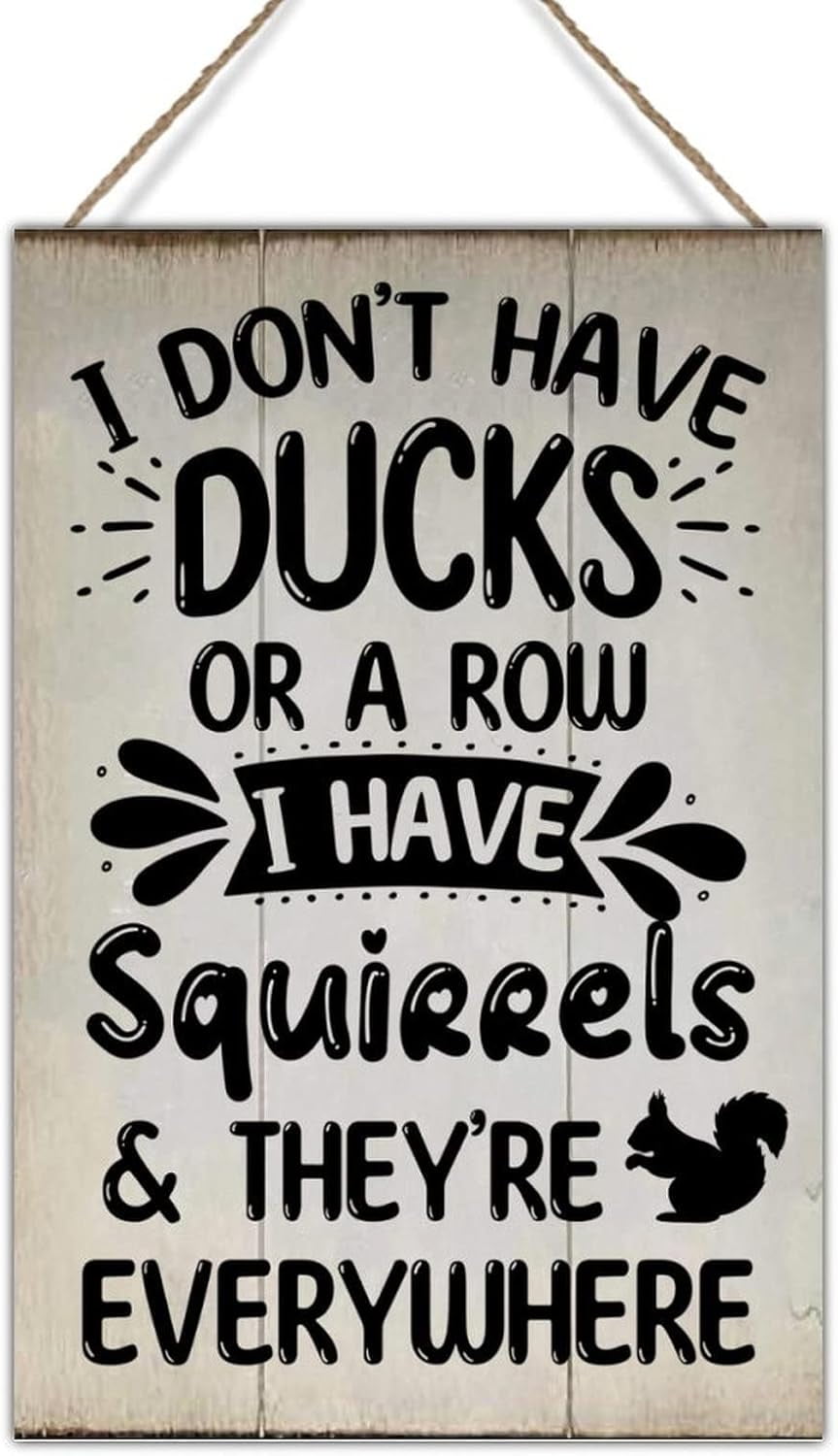 Wood Sign 8x10 Inch Rustic Wood Wall Art Plaque I Don'T Have Ducks Or A ...