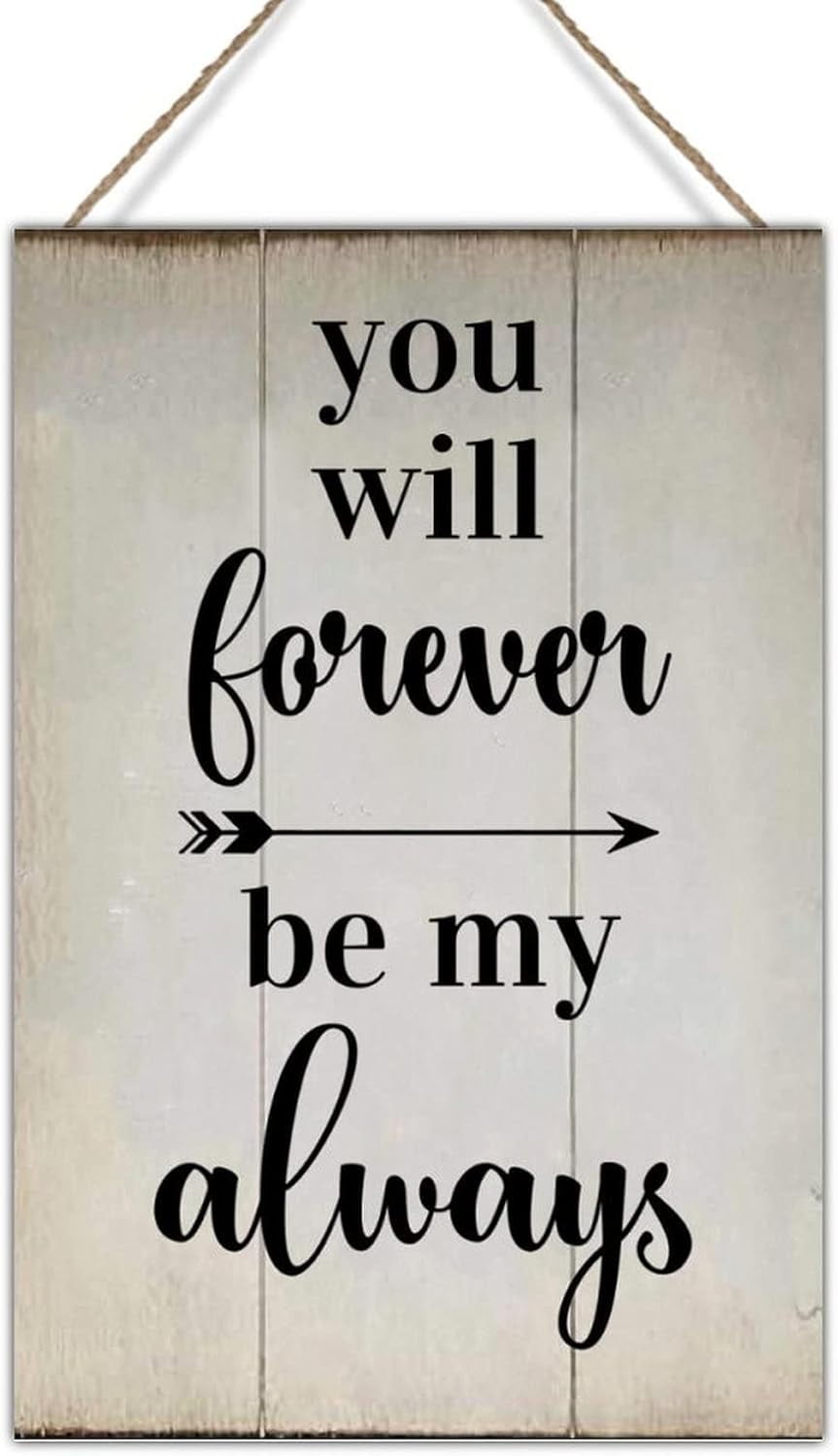 Wood Sign 8x10 Inch Rustic Wood Wall Art Plaque Motivational Quotes ...