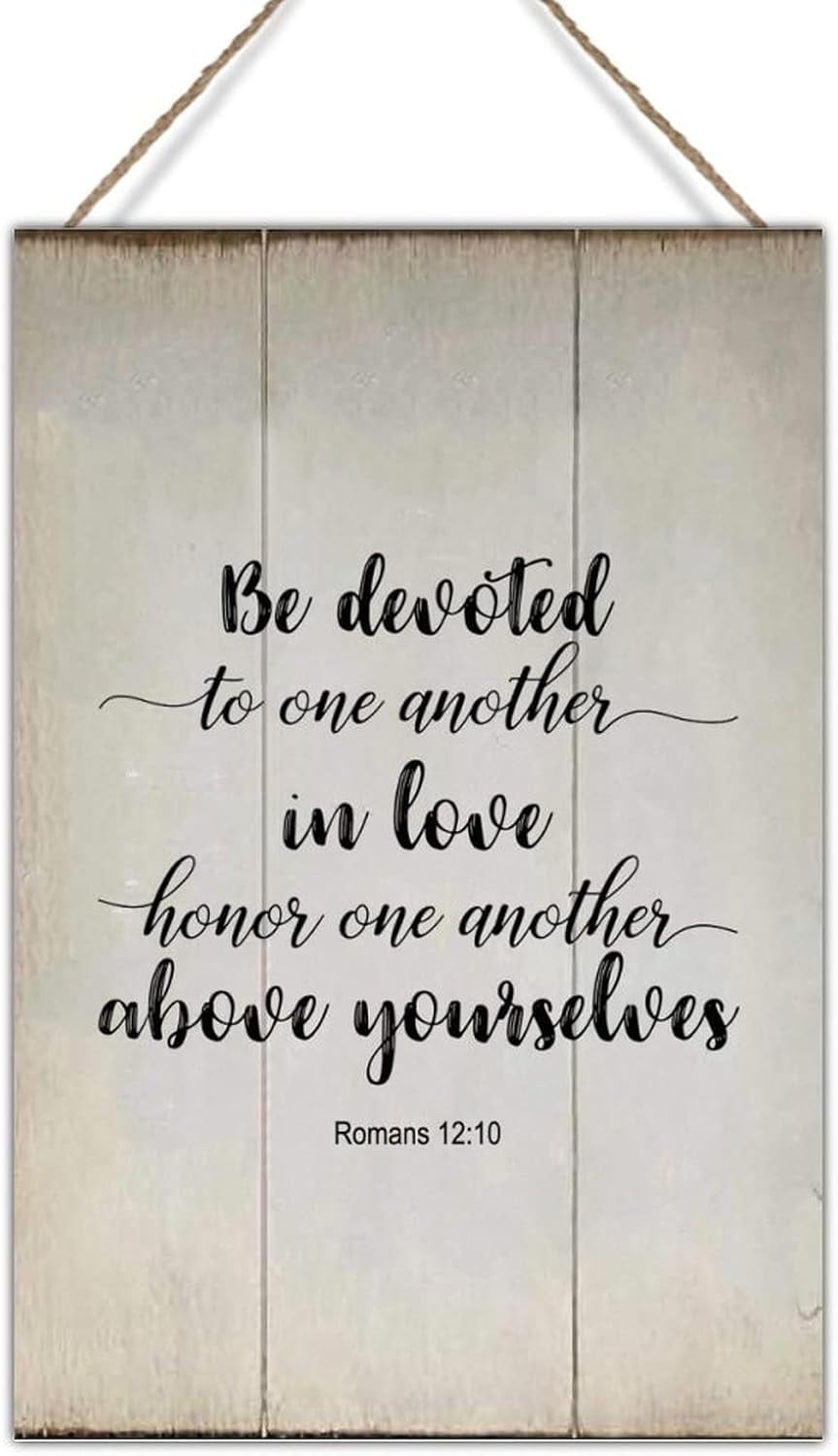 Wood Sign 8x10 Inch Rustic Wood Wall Art Sign Christian Inspirational ...