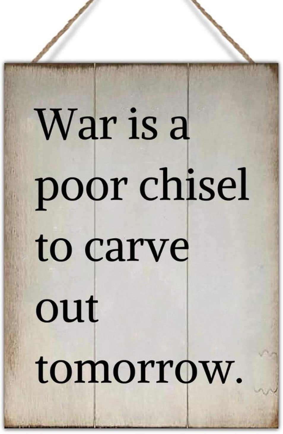 Wood Sign 8x10 Inch Rustic Wood Wall Decor Sign Positive Motivational ...