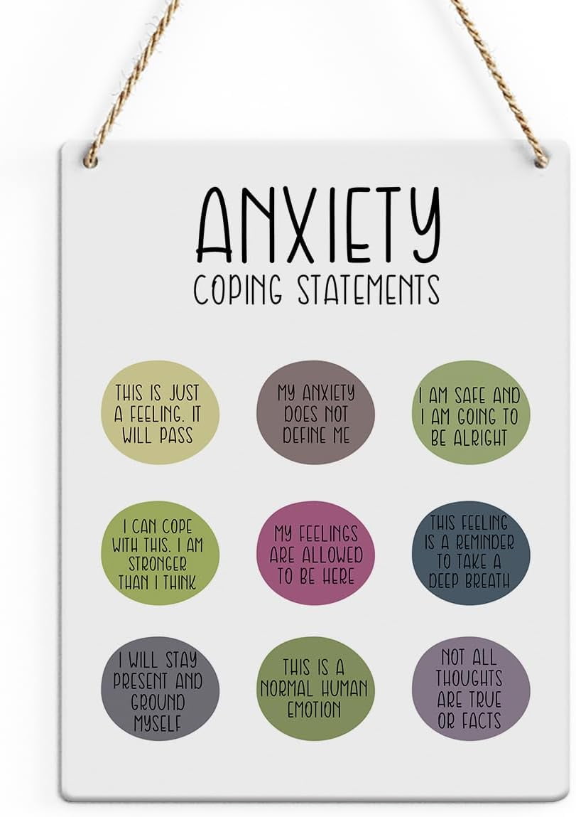 Wood Sign 8x10 Inch Self Affirmation Wall Decor Therapy Office Decor ...