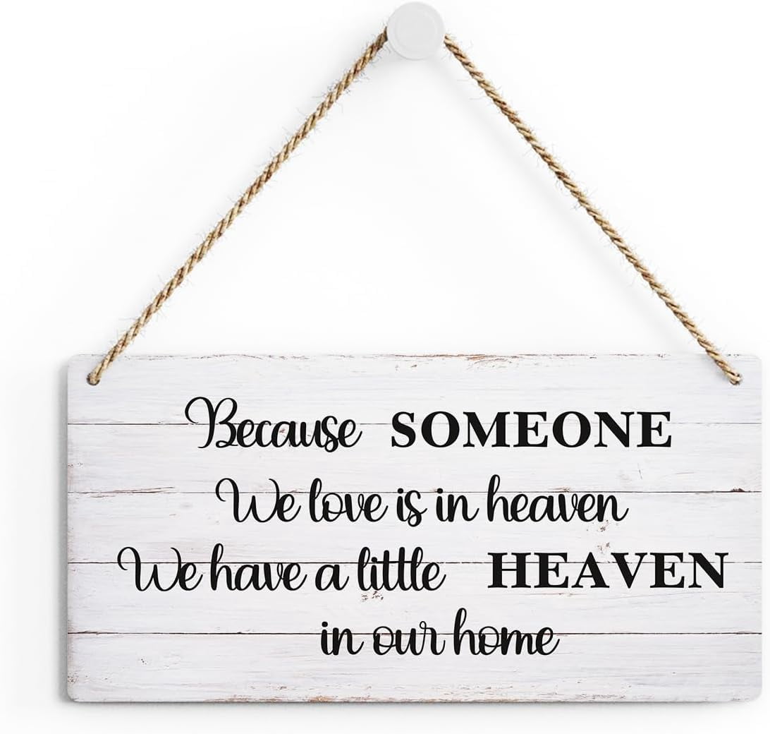 Wood Sign 5x10 Inch Sympathy Rustic Memorial Wood Decor Sign ...