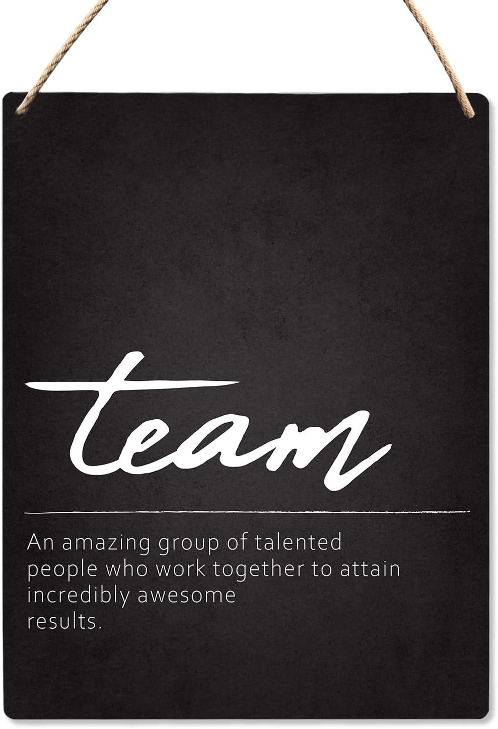 Wood Sign 8x10 Inch Team Definition Office Wall Decor Office ...