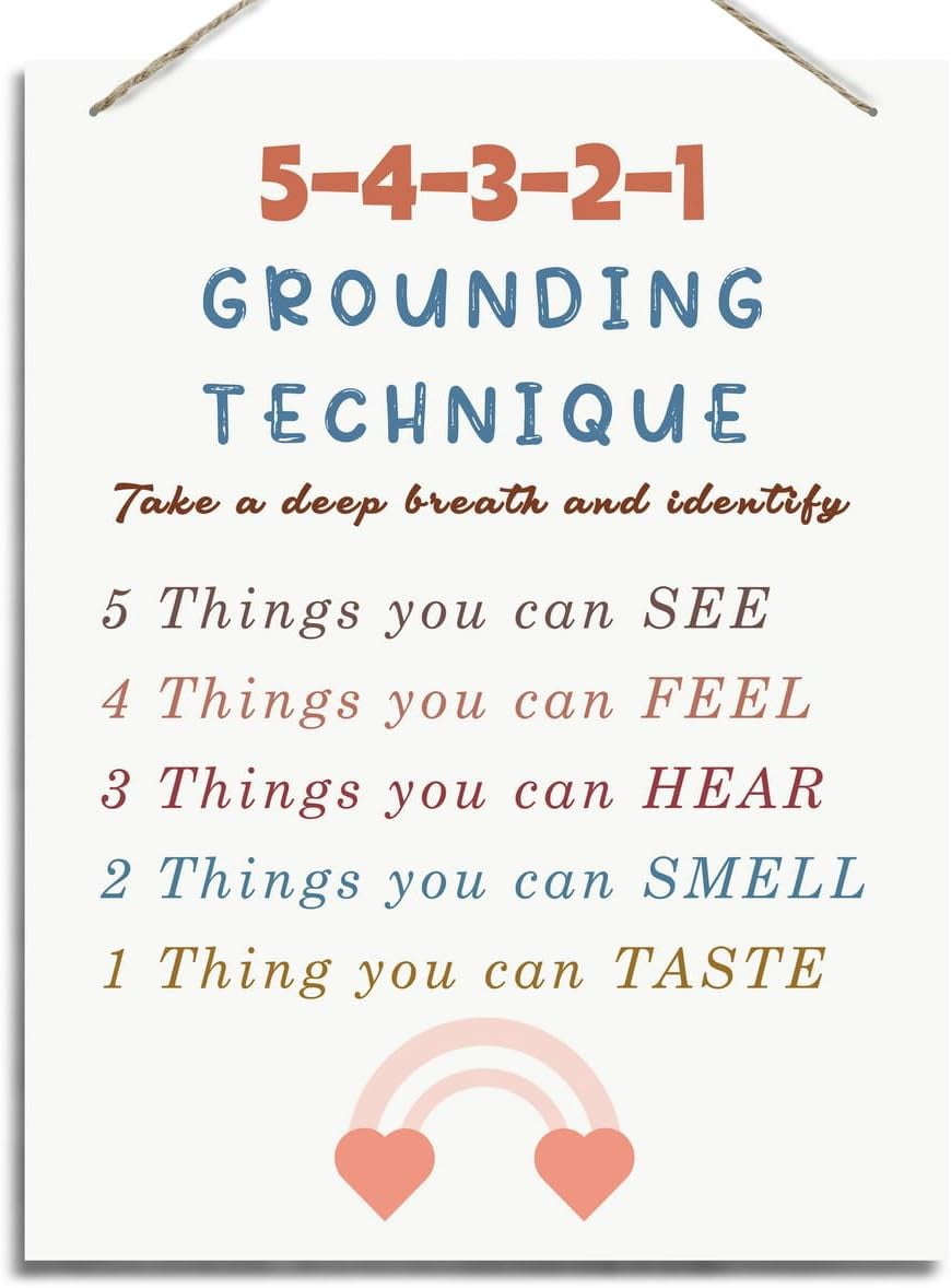 Wood Sign 8x10 Inch Therapy Office Decor Calming Strategies Wood Plaque ...