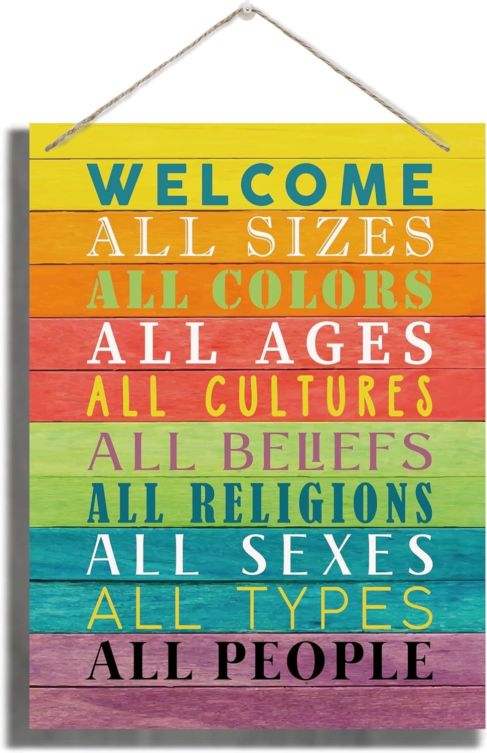 Wood Sign 8x10 Inch Wall Decor Decorative Hanging Wood Signs Rustic ...