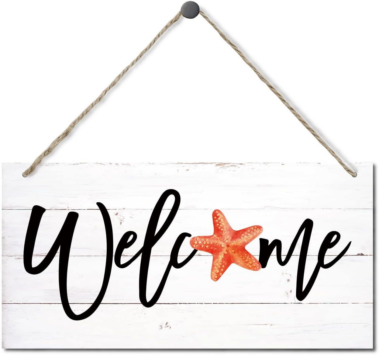 Wood Sign 5x10 Inch Welcome Decor Sign Hanging Wood Sign Home ...