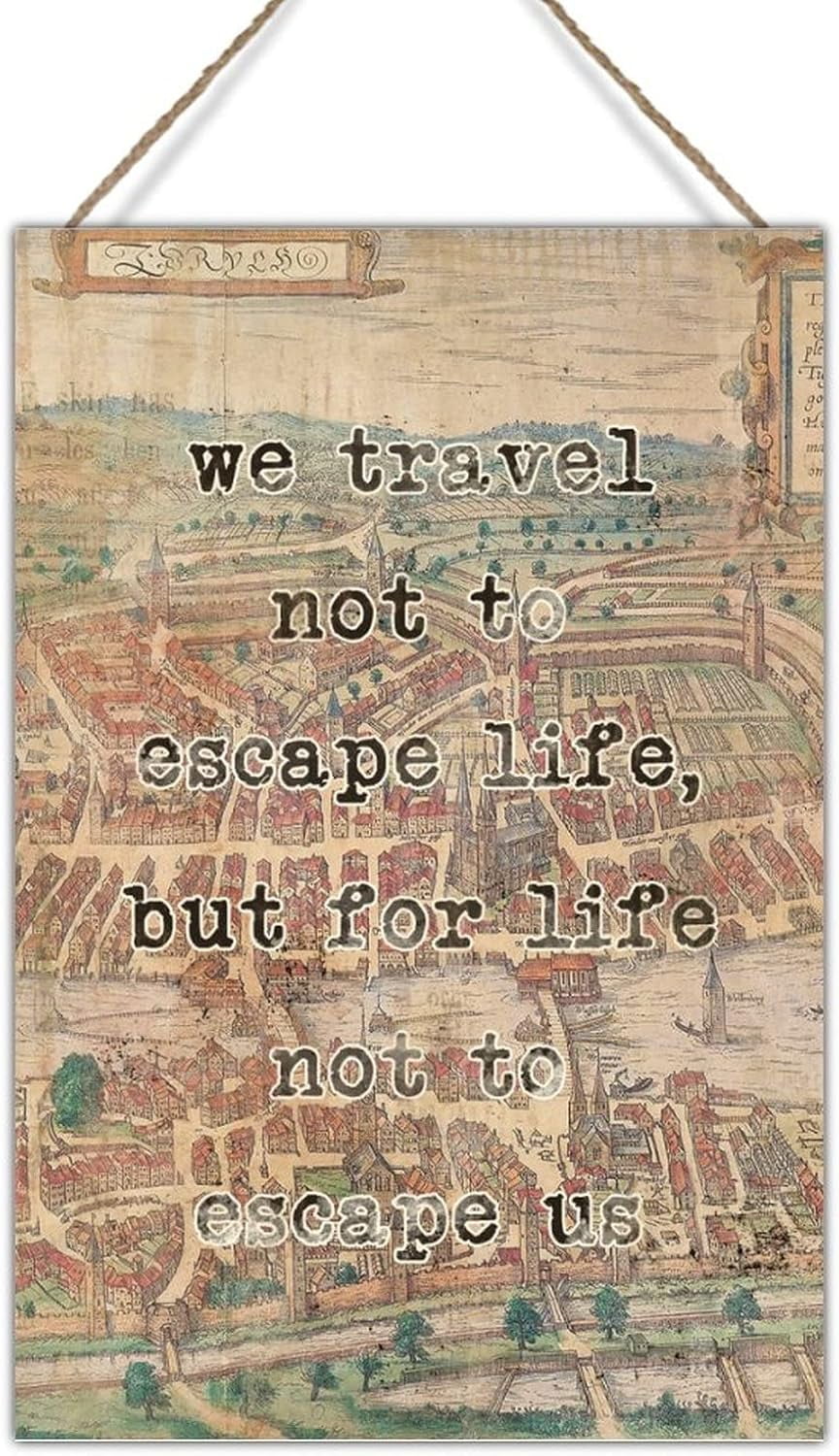 Wood Sign 8x10 Inch Wood Decor Sign Explorers Map Vintage Europe Old ...