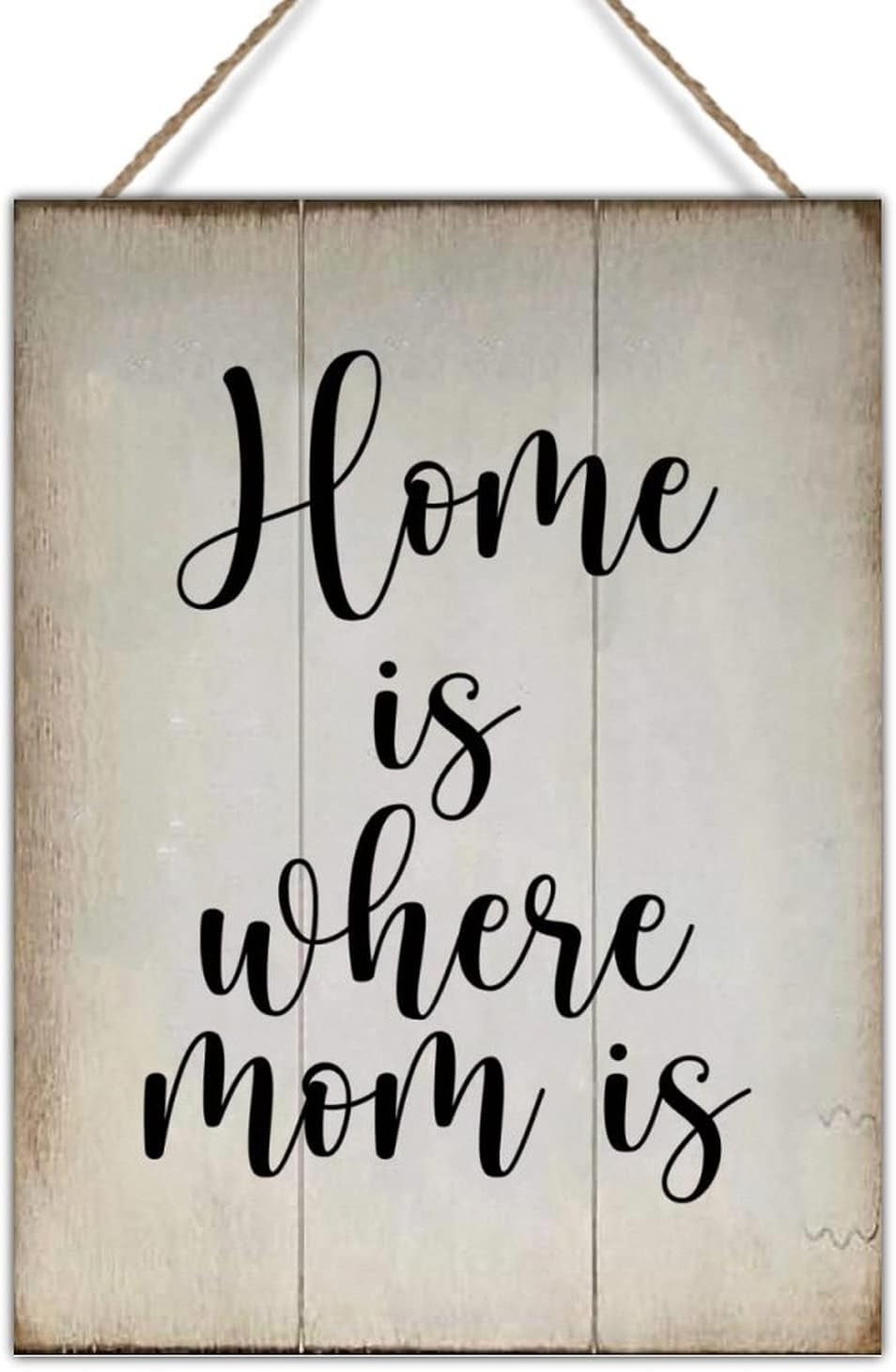 Wood Sign 8x10 Inch Wood Sign With Quotes Home Is Where Mom Is Signs ...