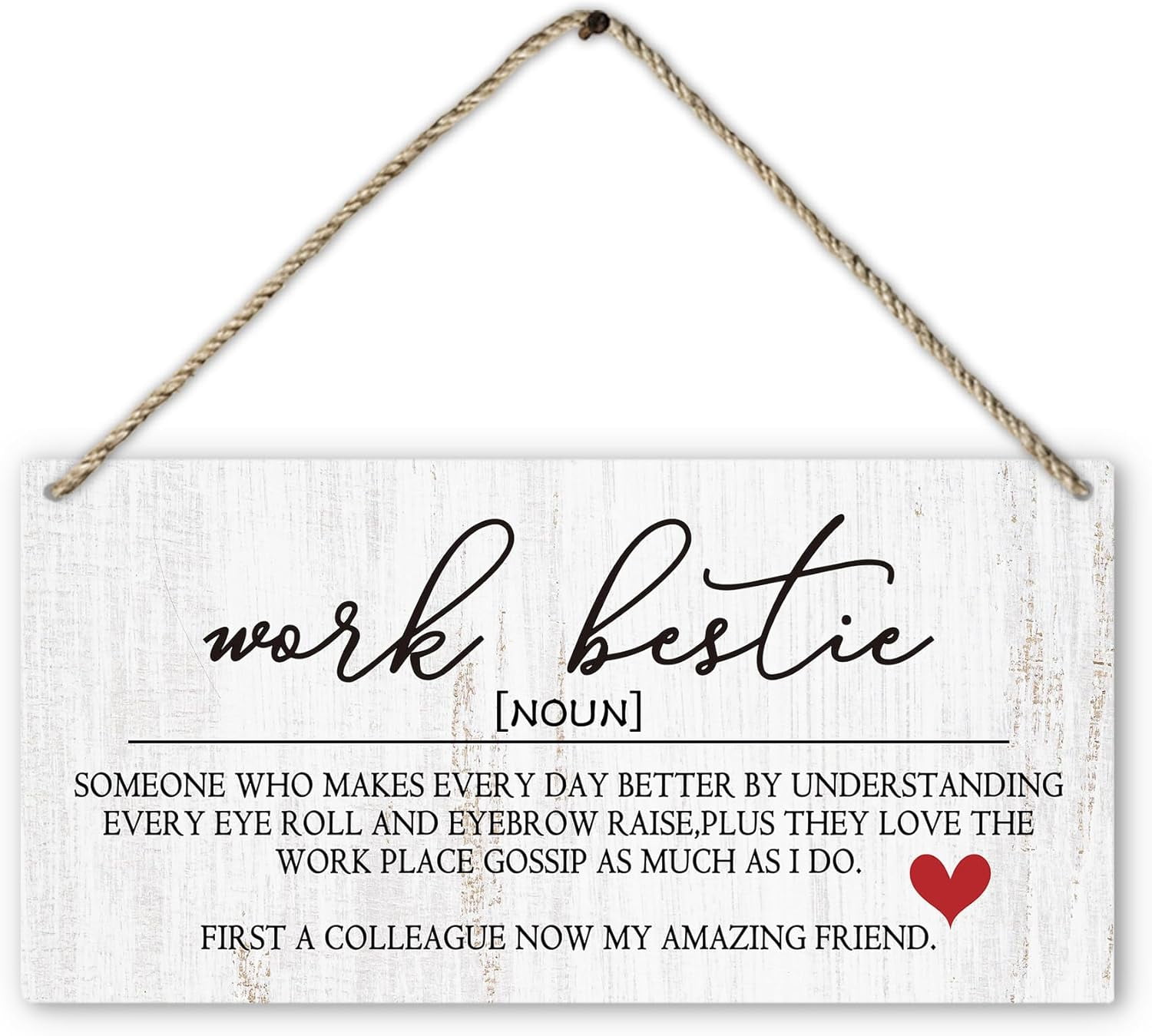 Wood Sign 5x10 Inch Work Bestie Gift Farewell Gifts For Coworkers Work ...