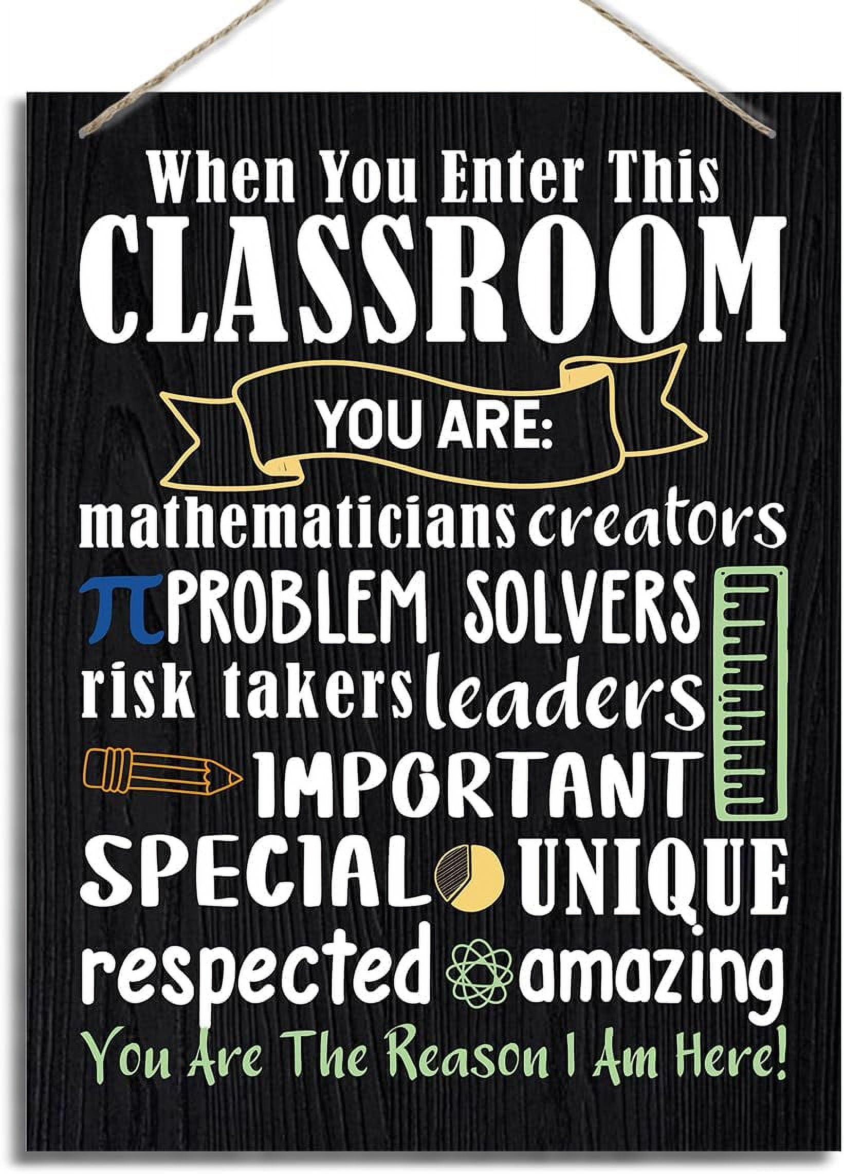 Wood Sign 8x10 Inch When You Enter This Classroom Classroom Decor ...