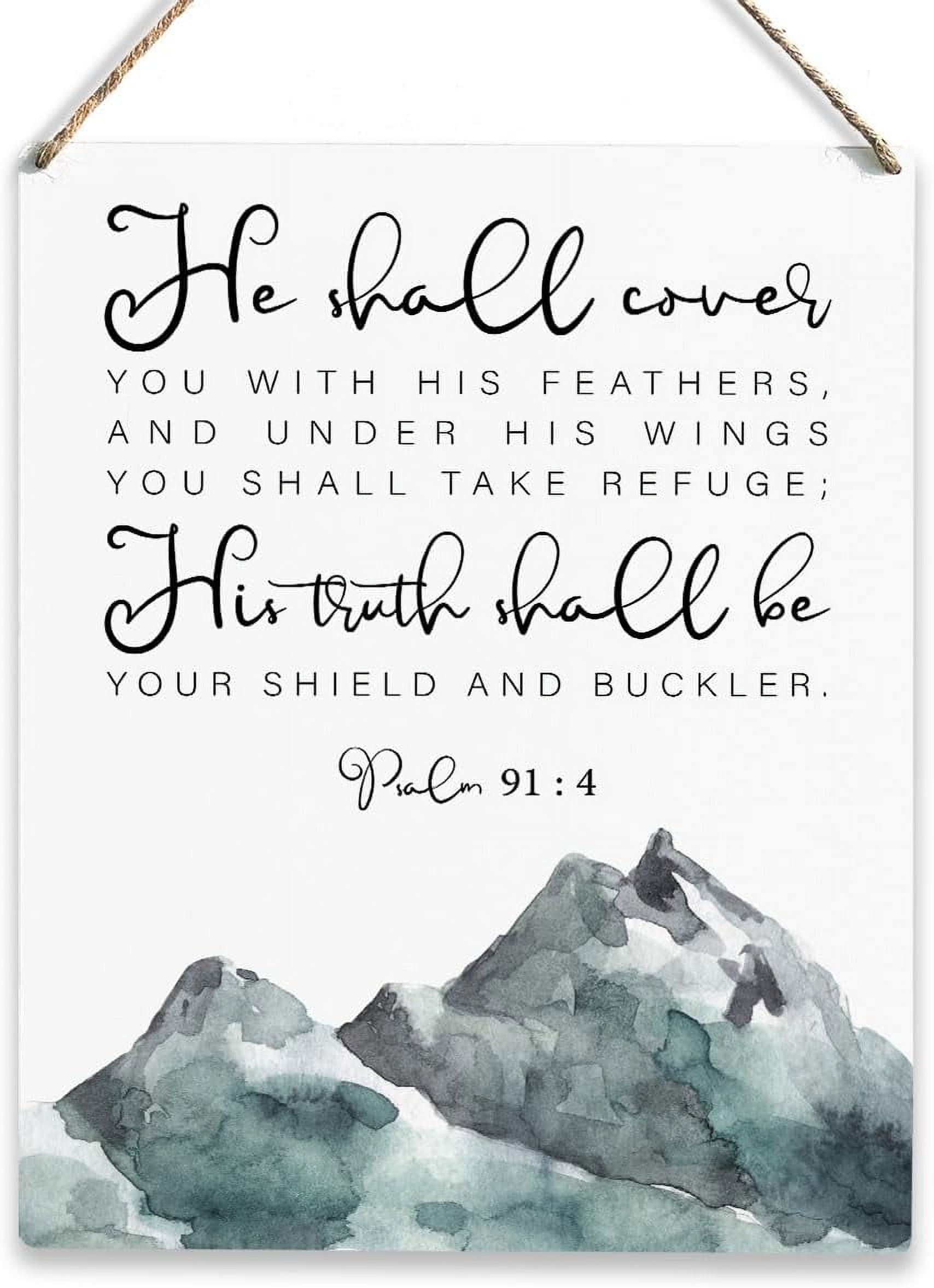 Wood Sign 8x12 Inch Christian Inspirational Quotes Wall Art Motivation ...