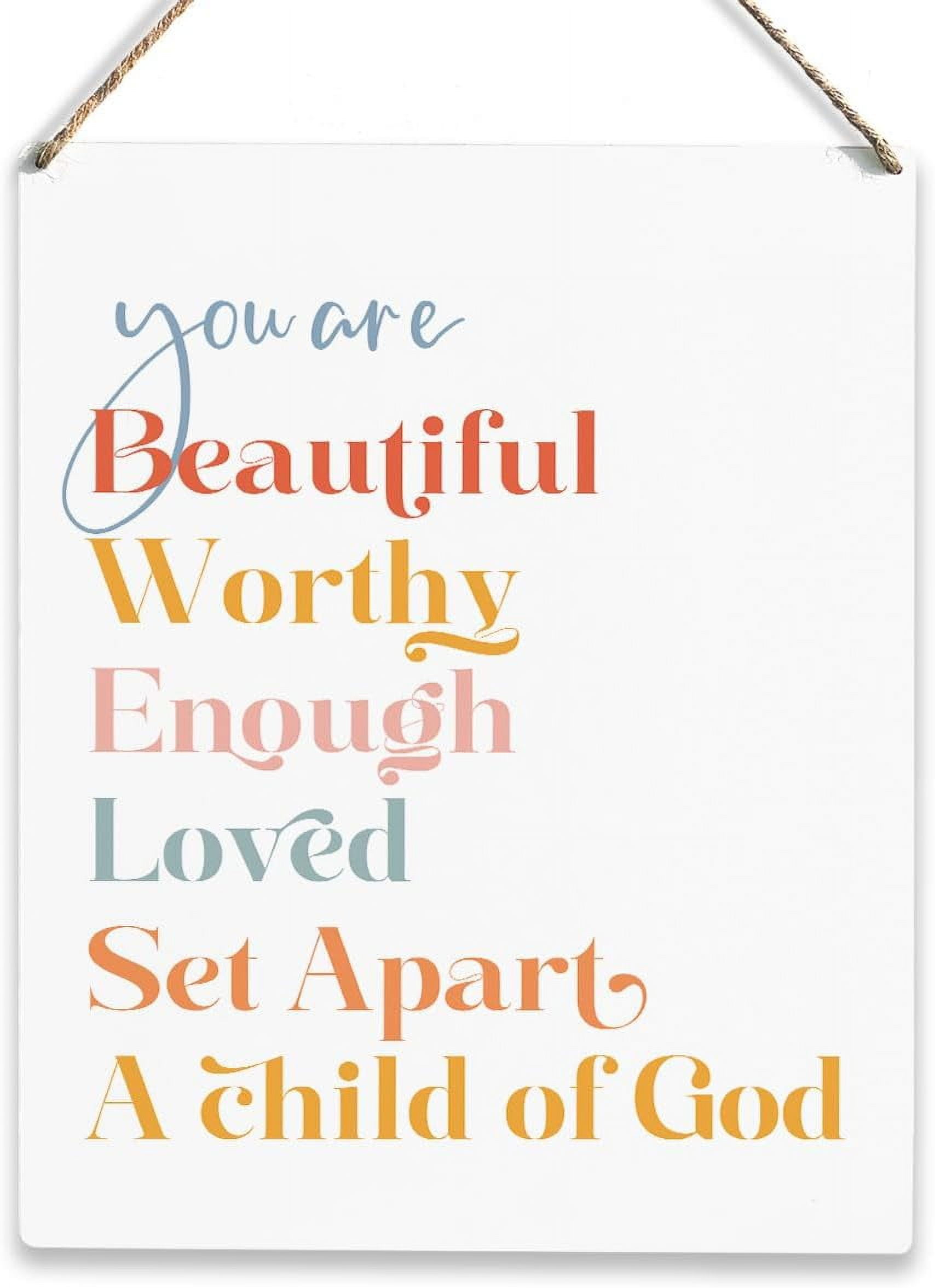 Wood Sign 8x12 Inch Christian Inspirational Quotes Wall Art Motivation ...