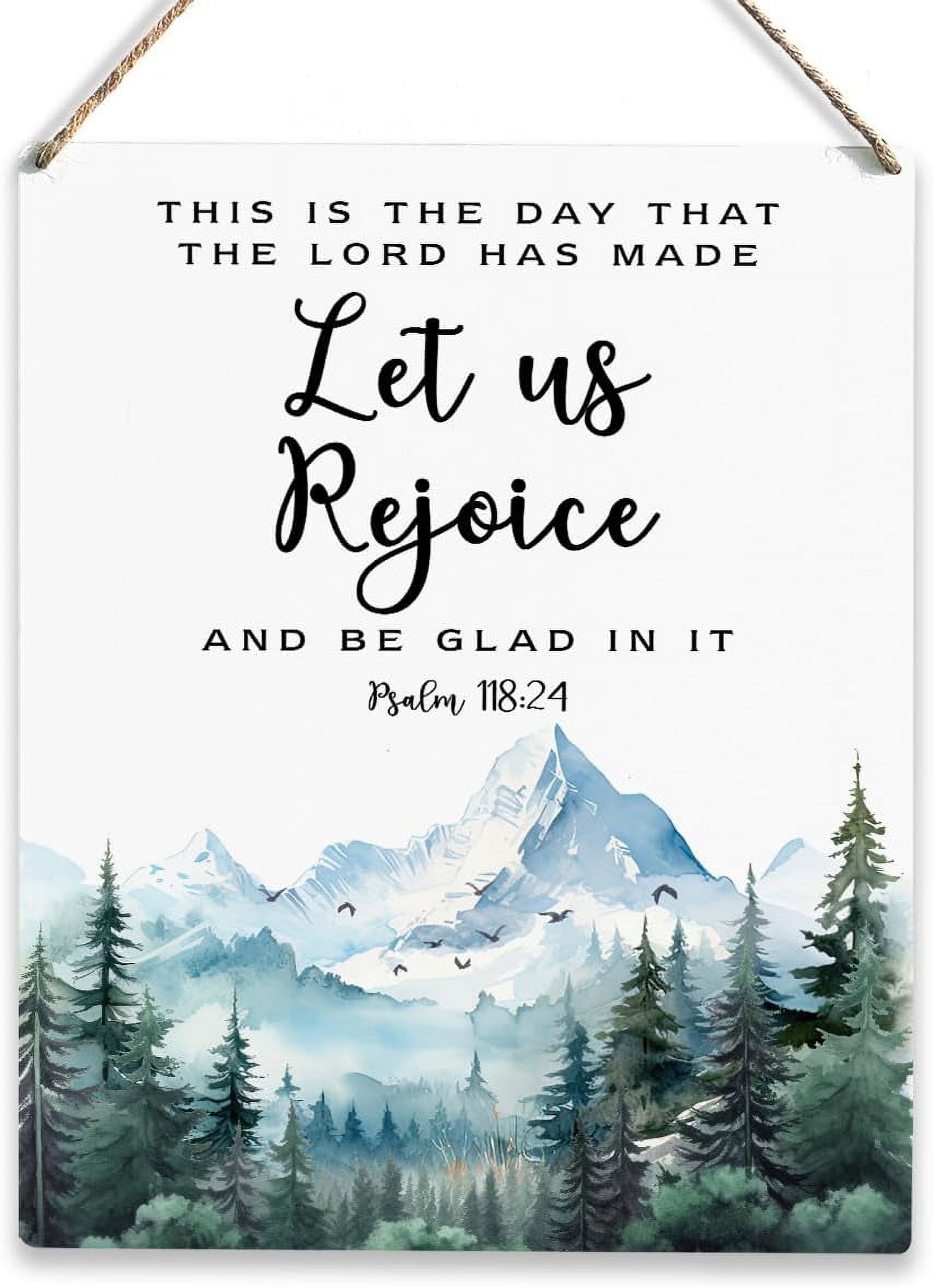 Wood Sign 8x12 Inch Christian Inspirational Quotes Wall Decor ...