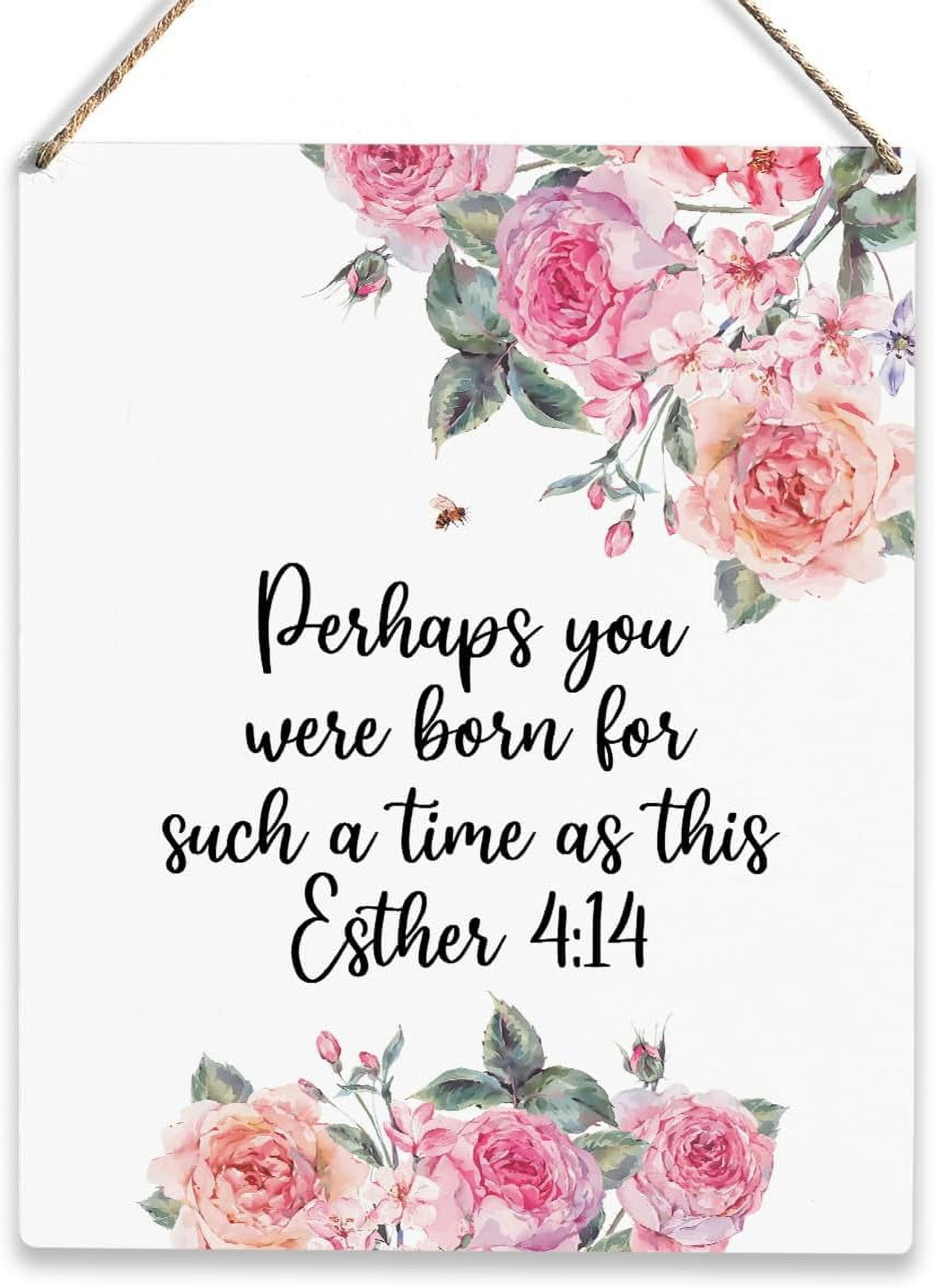 Wood Sign 8x12 Inch Christian Inspirational Quotes Wall Decor ...