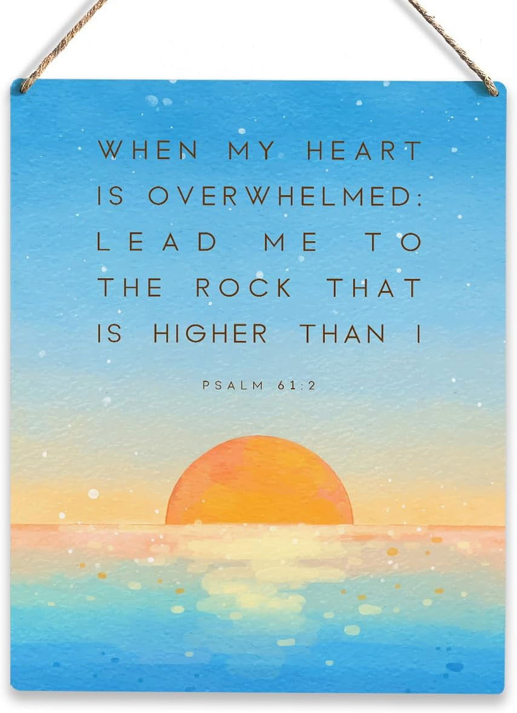 Wood Sign 8x12 Inch Christian Inspirational Quotes Wall Decor ...