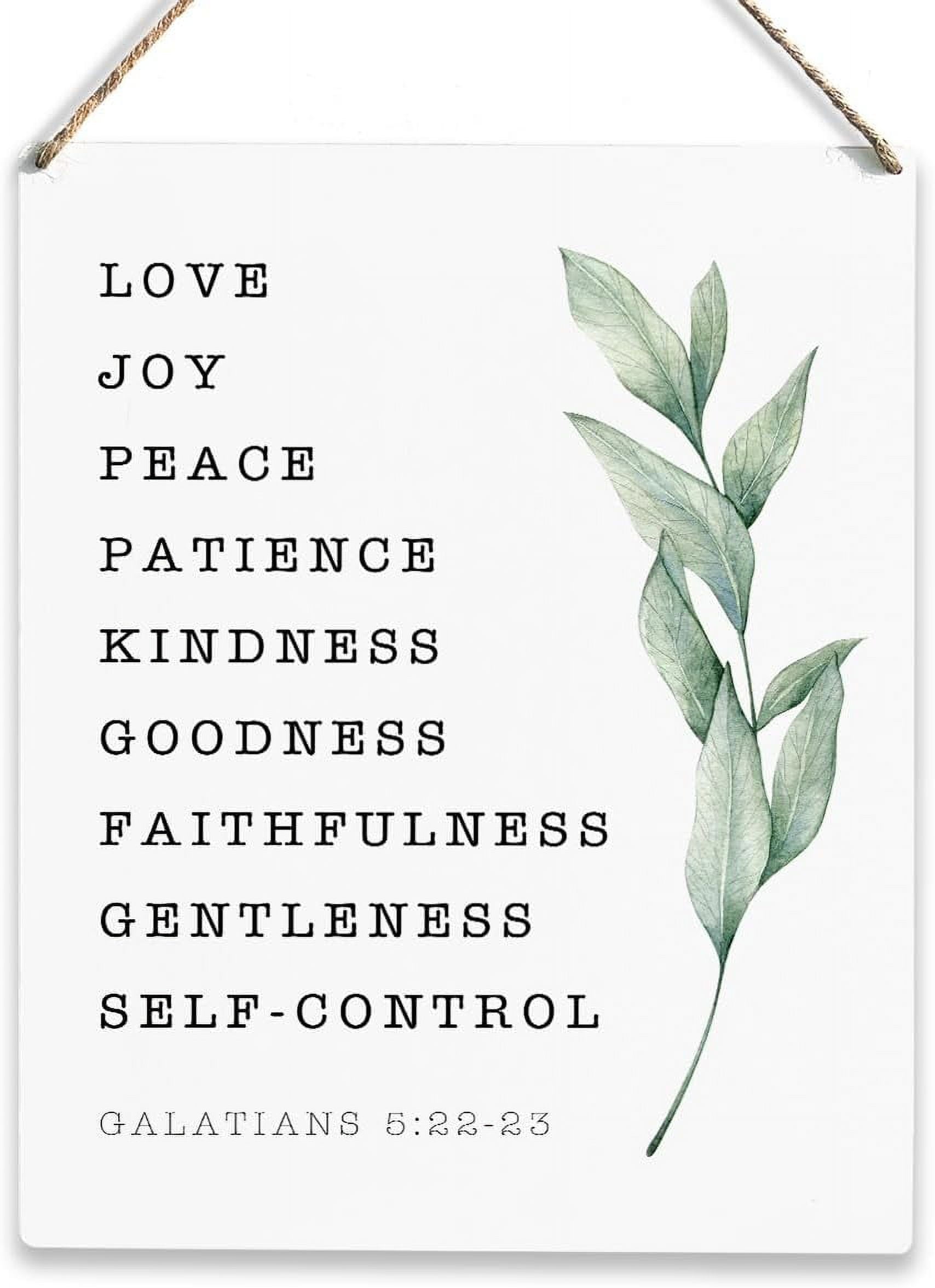 Wood Sign 8x12 Inch Christian Inspirational Quotes Wall Decor ...