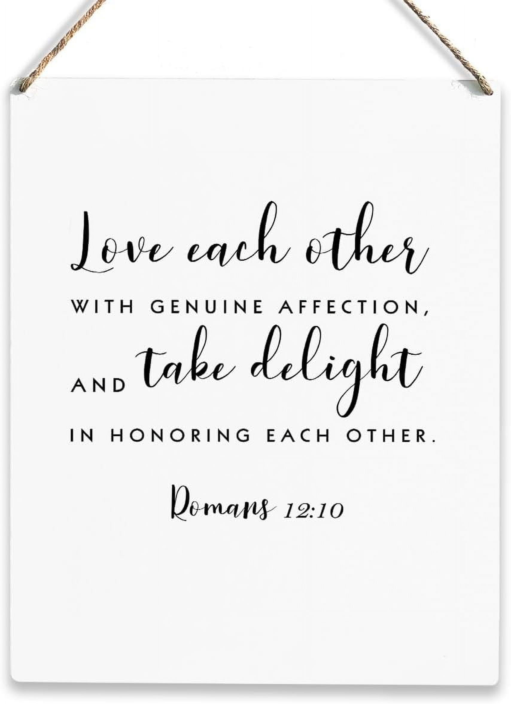 Wood Sign 8x12 Inch Christian Inspirational Quotes Wall Decor ...