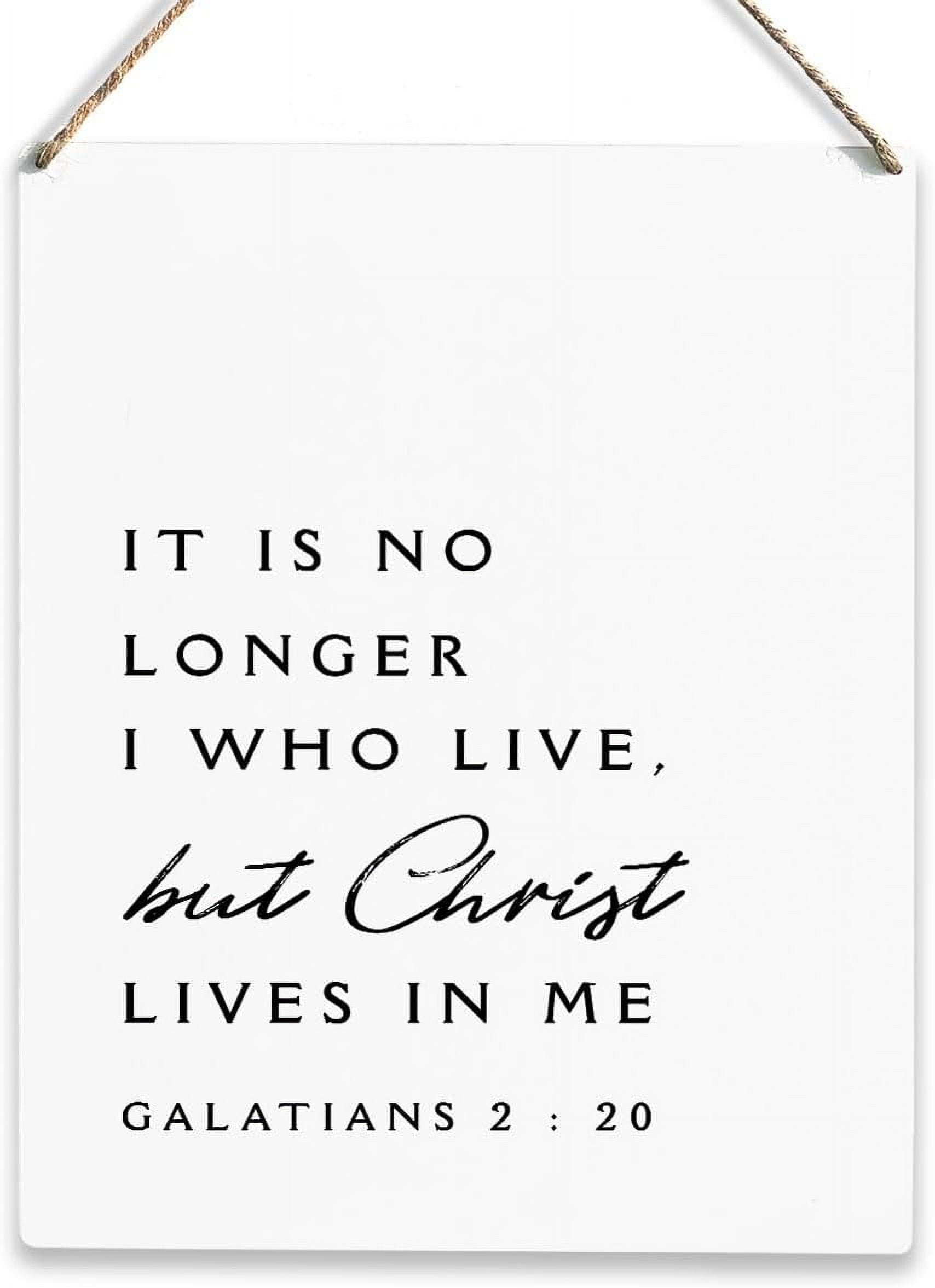 Wood Sign 8x12 Inch Christian Inspirational Quotes Wall Decor ...