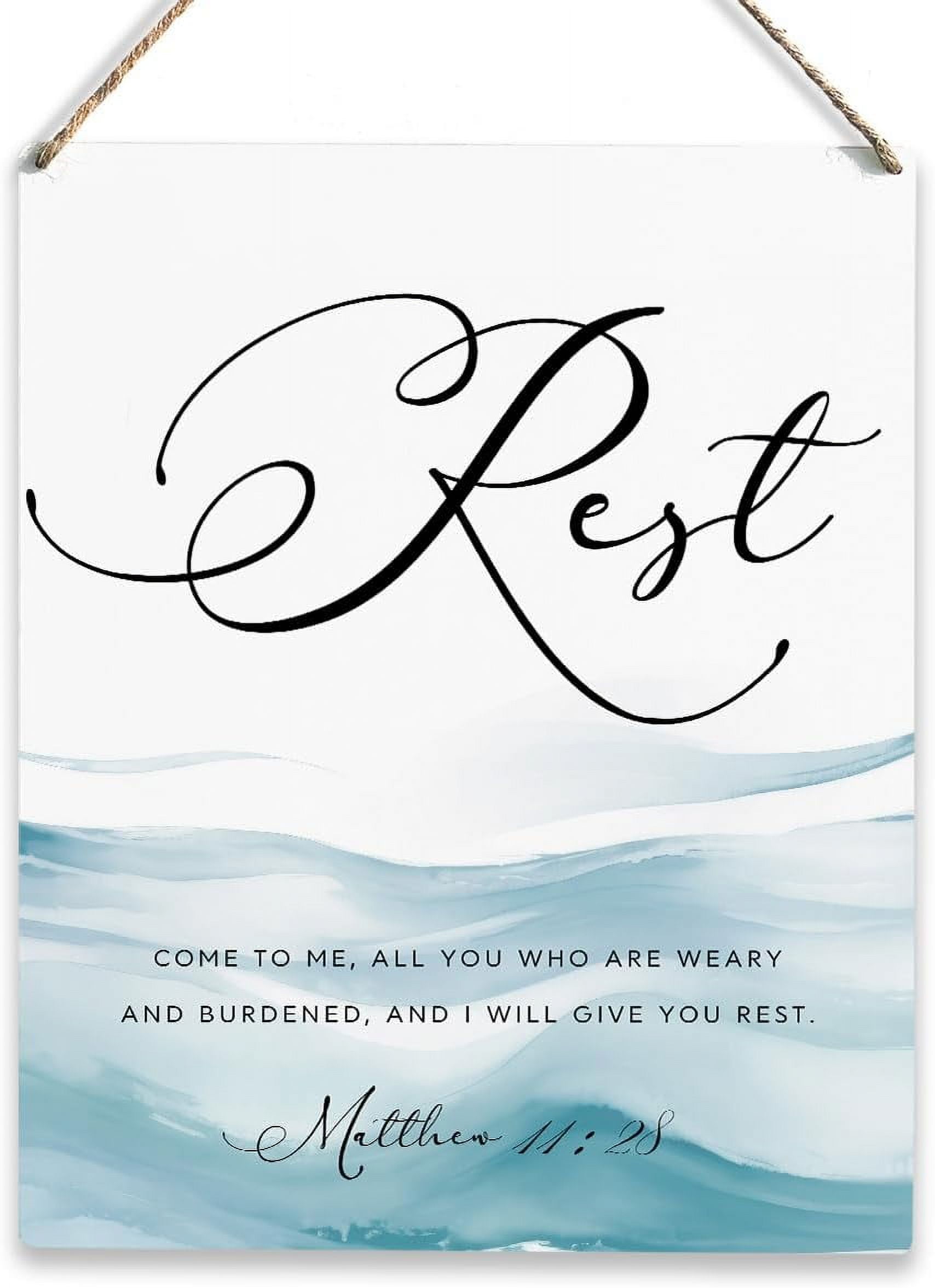 Wood Sign 8x12 Inch Christian Quotes Wall Art Motivation Rustic ...