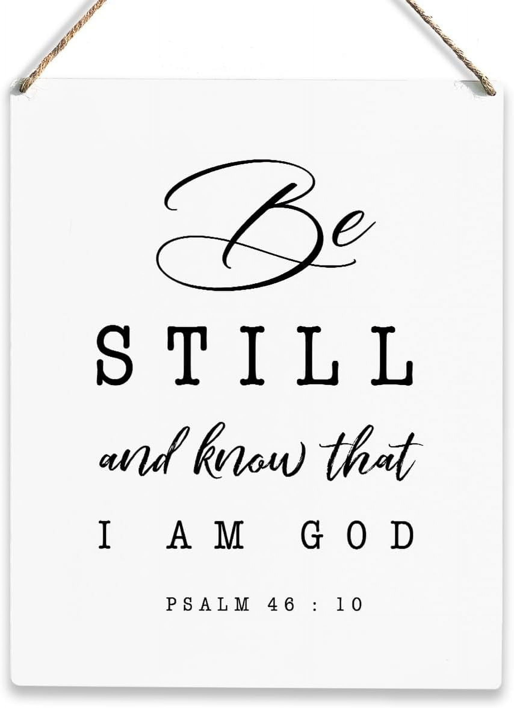 Wood Sign 8x12 Inch Christian Quotes Wall Art Motivational Rustic ...