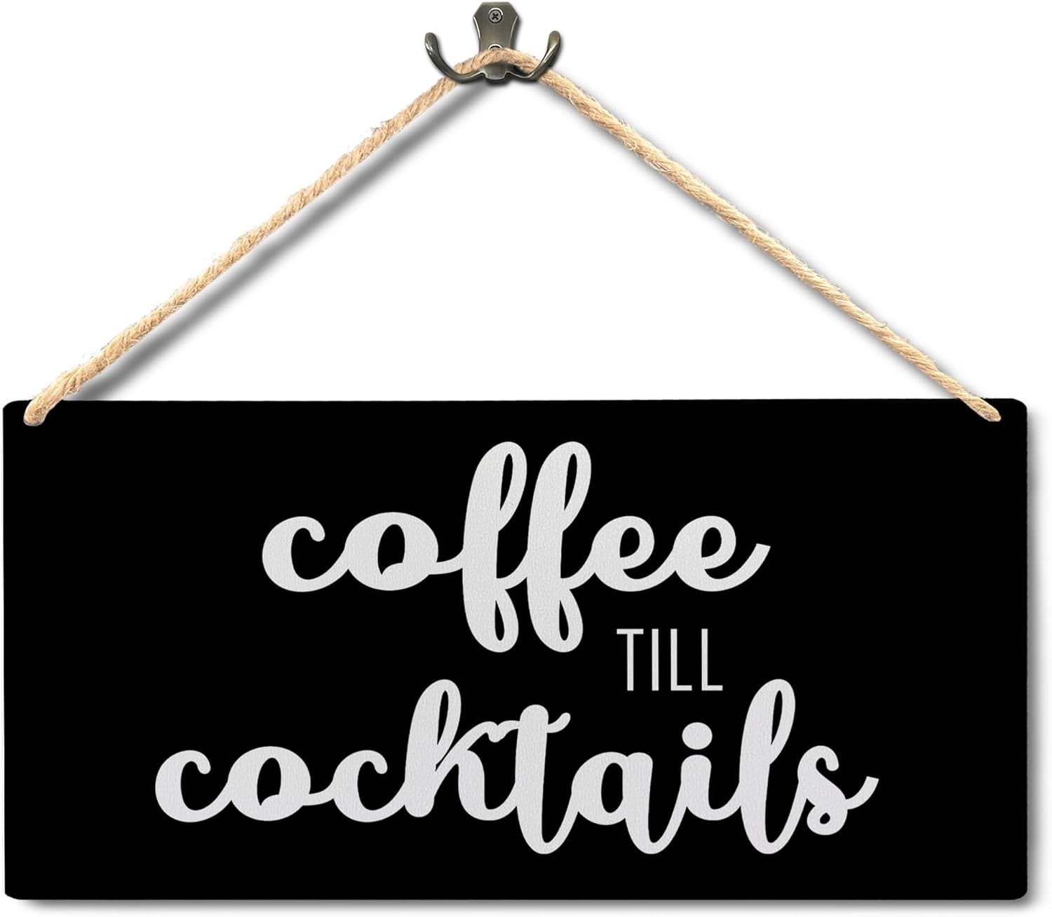 Wood Sign 6x12 Inch Coffee Wood Sign Hanging Coffee Sign Coffee Signs ...