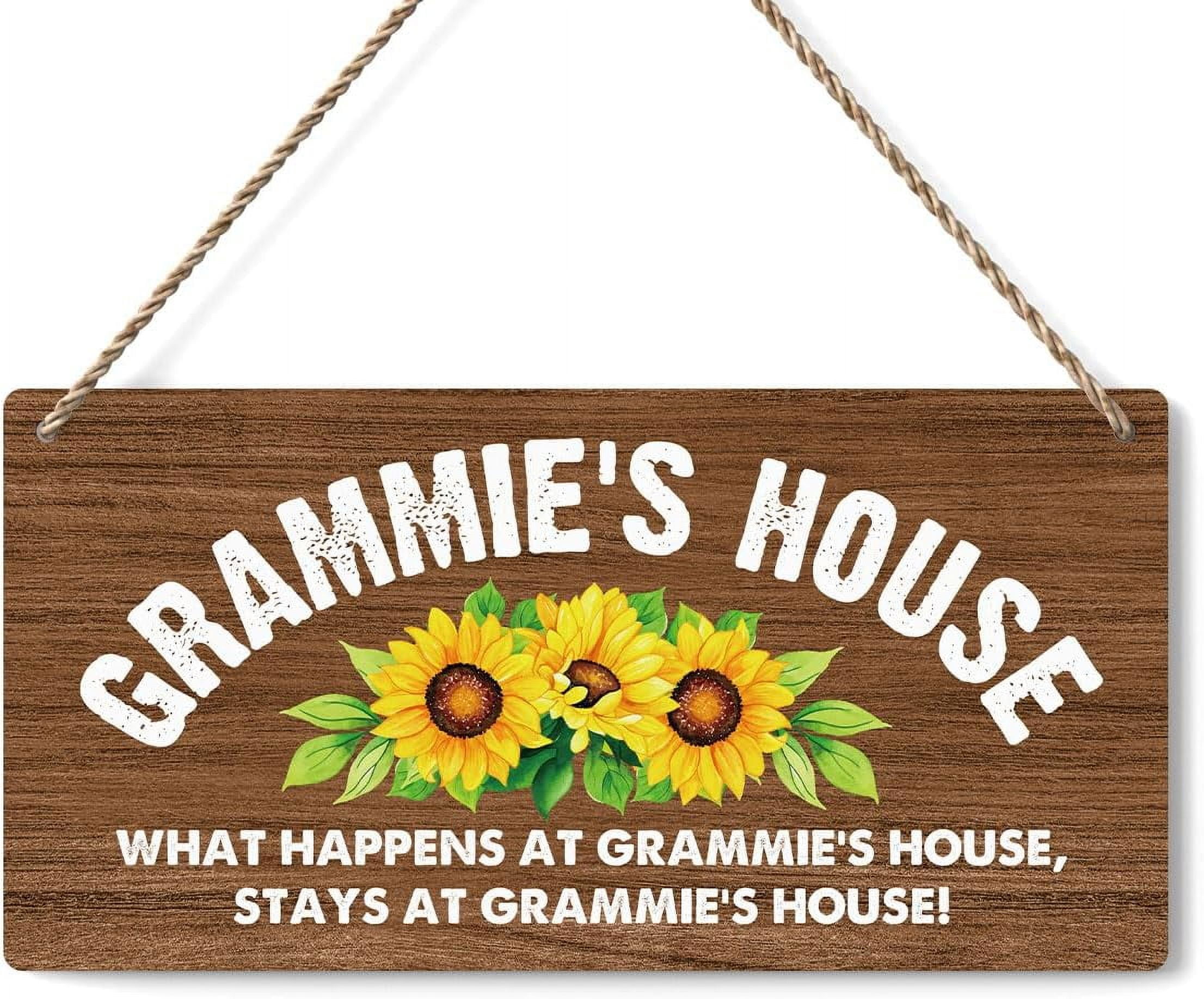 Wood Sign 6x12 Inch Grammie Gifts Rustic House Wooden Sign Decor ...