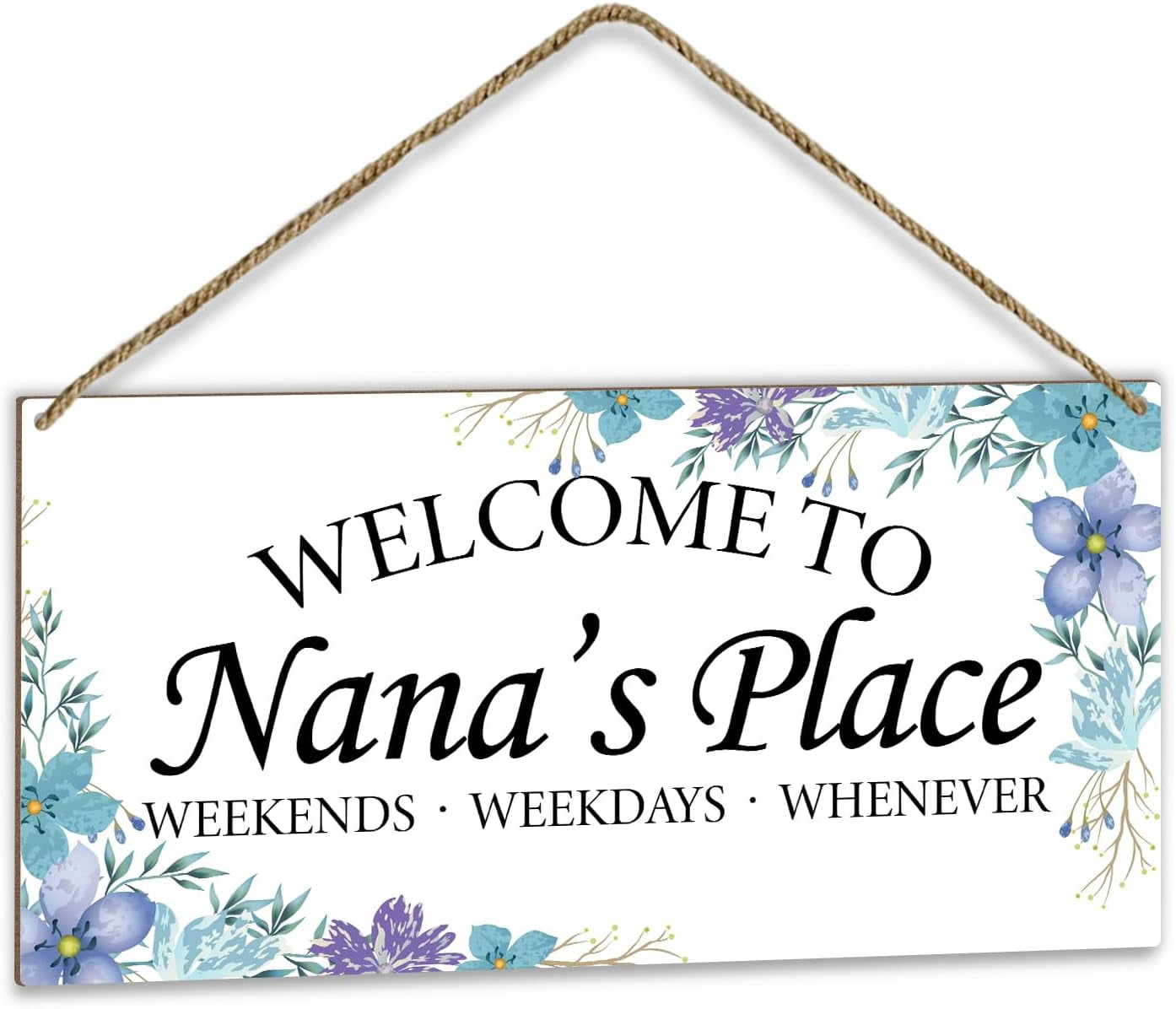 Wood Sign 6x12 Inch Wood Hanging Sign Home Decor Mother'S Day Nana From ...