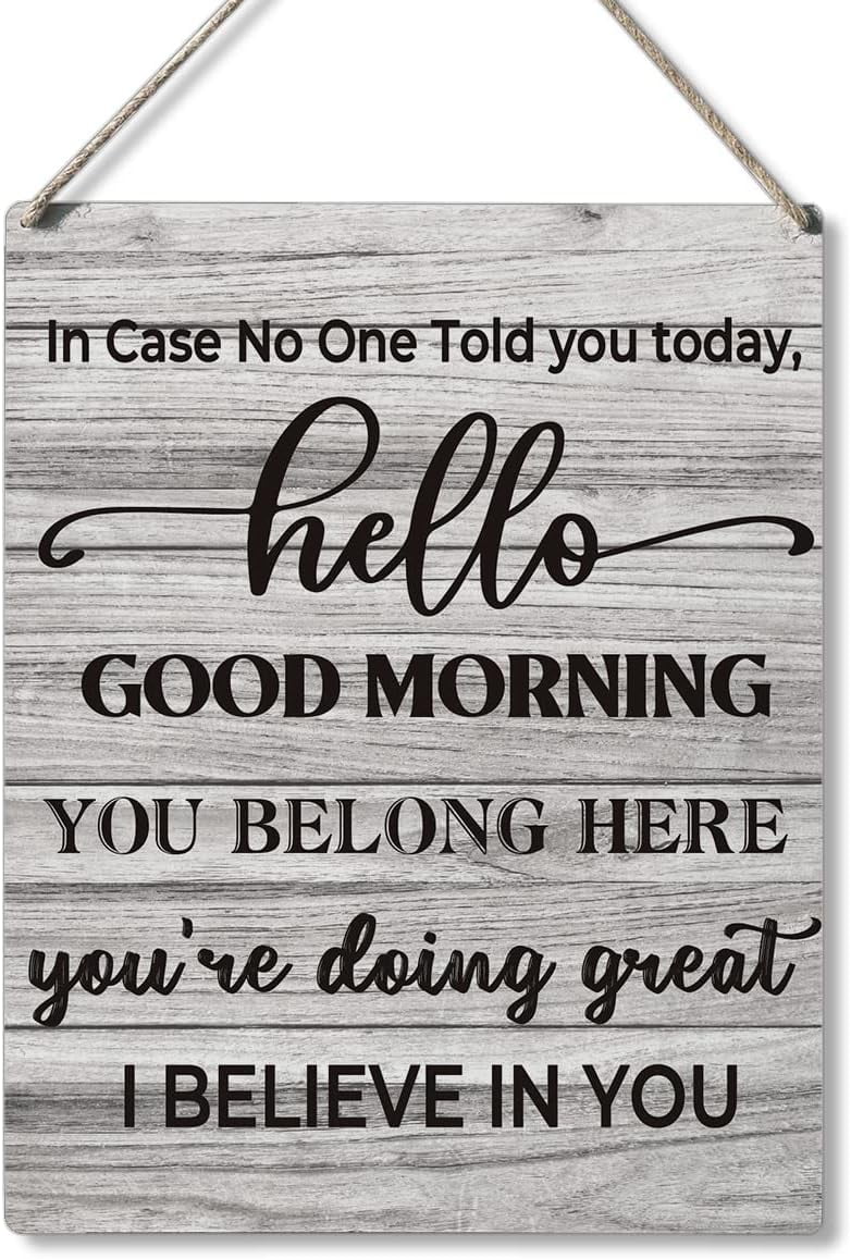 Wood Sign 8x12 Inch Inspirational Gift Signs In Case No One Told You ...