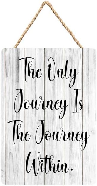 Wood Sign 8x12 Inch The Only Journey Is The Journey Within Wood Decor ...