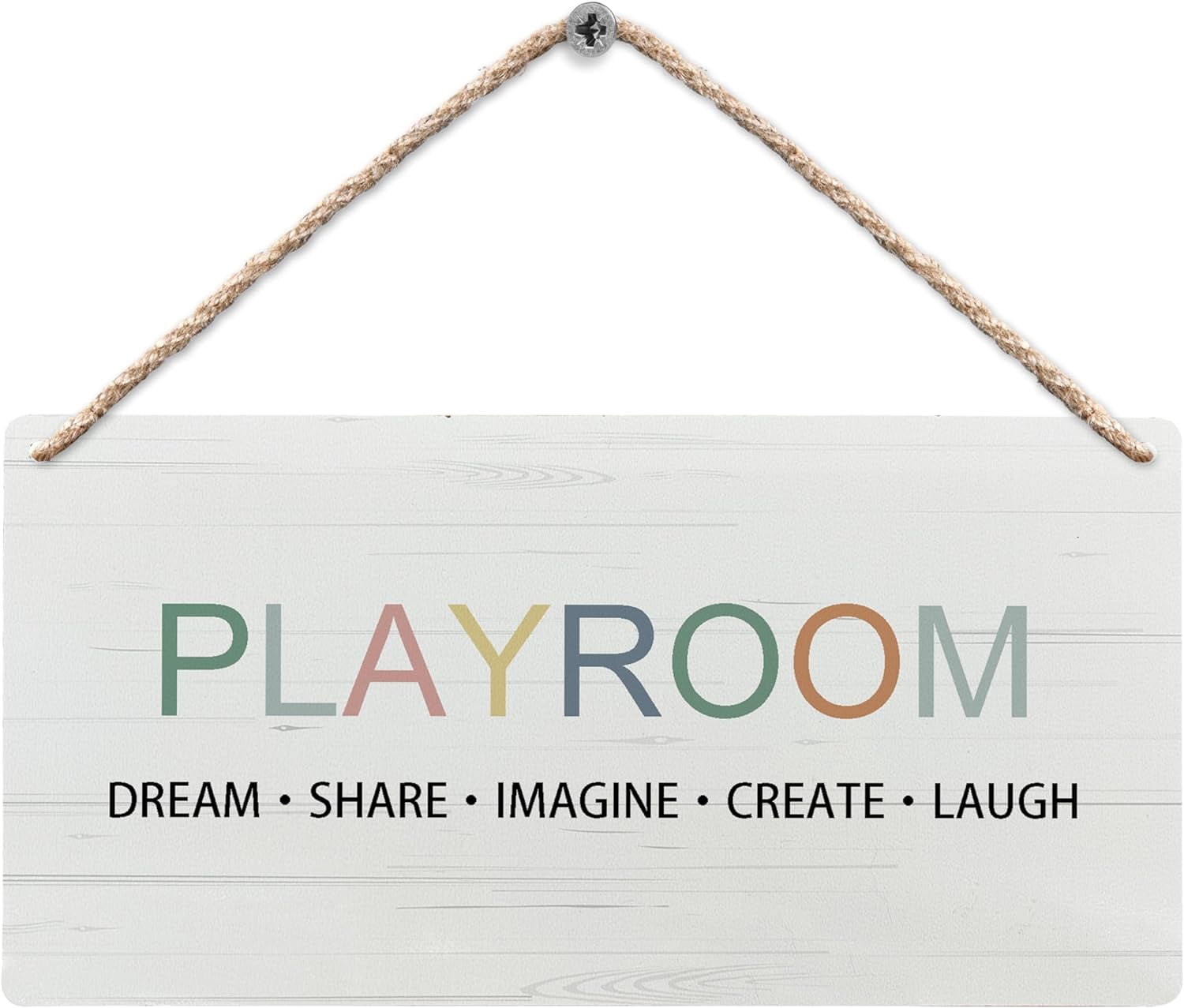 Wood Sign 6x12 Inch Kids Playroom Wood Plaque Sign Playroom Wall Decor ...