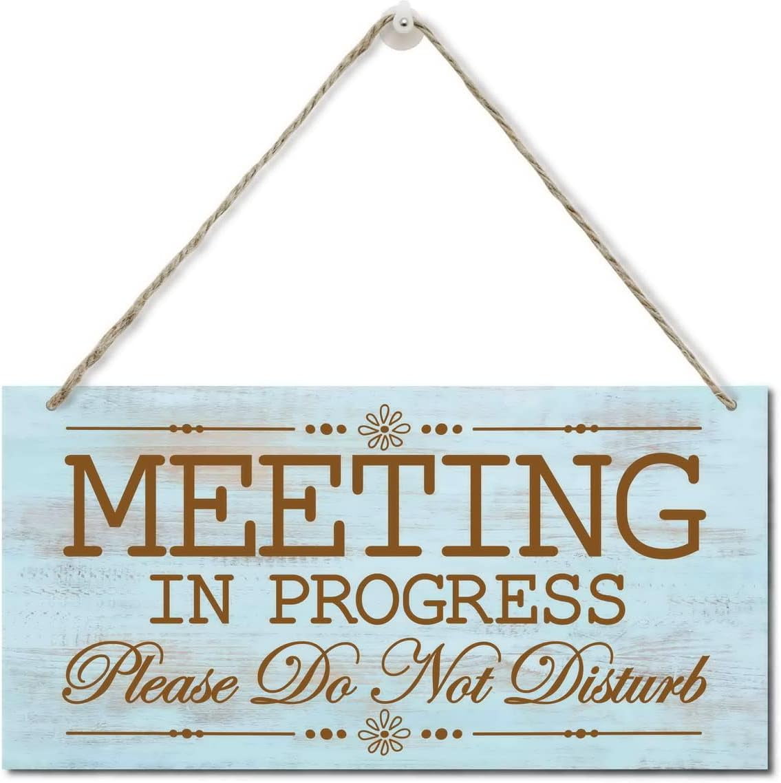 Wood Sign 6x12 Inch Meeting In Progress Wood Decor Sign Please Do Not Disturb Decor Wooden Signs ...