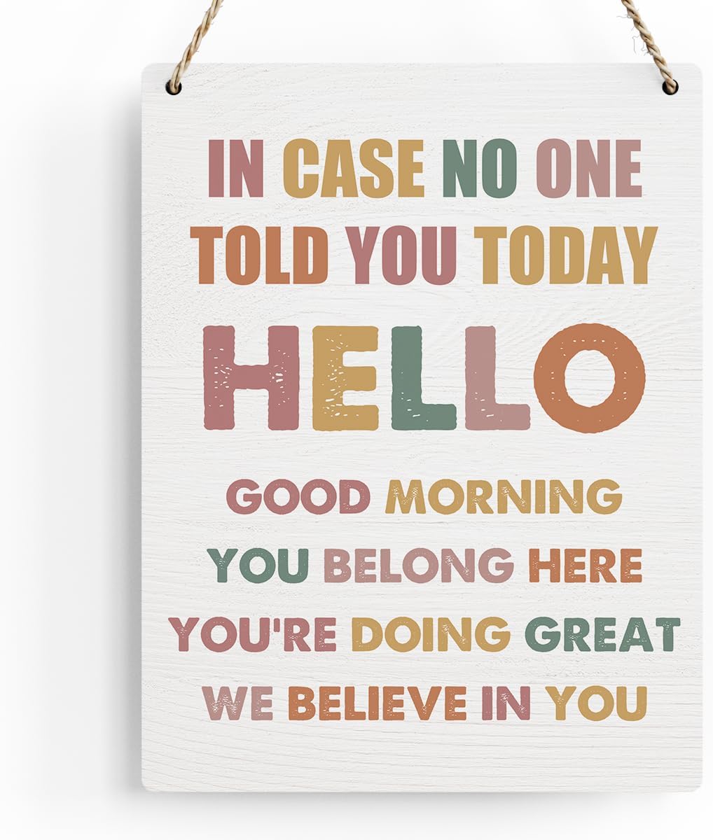 Wood Sign 8x12 Inch Motivational Boho Room Decor Wood Sign ...