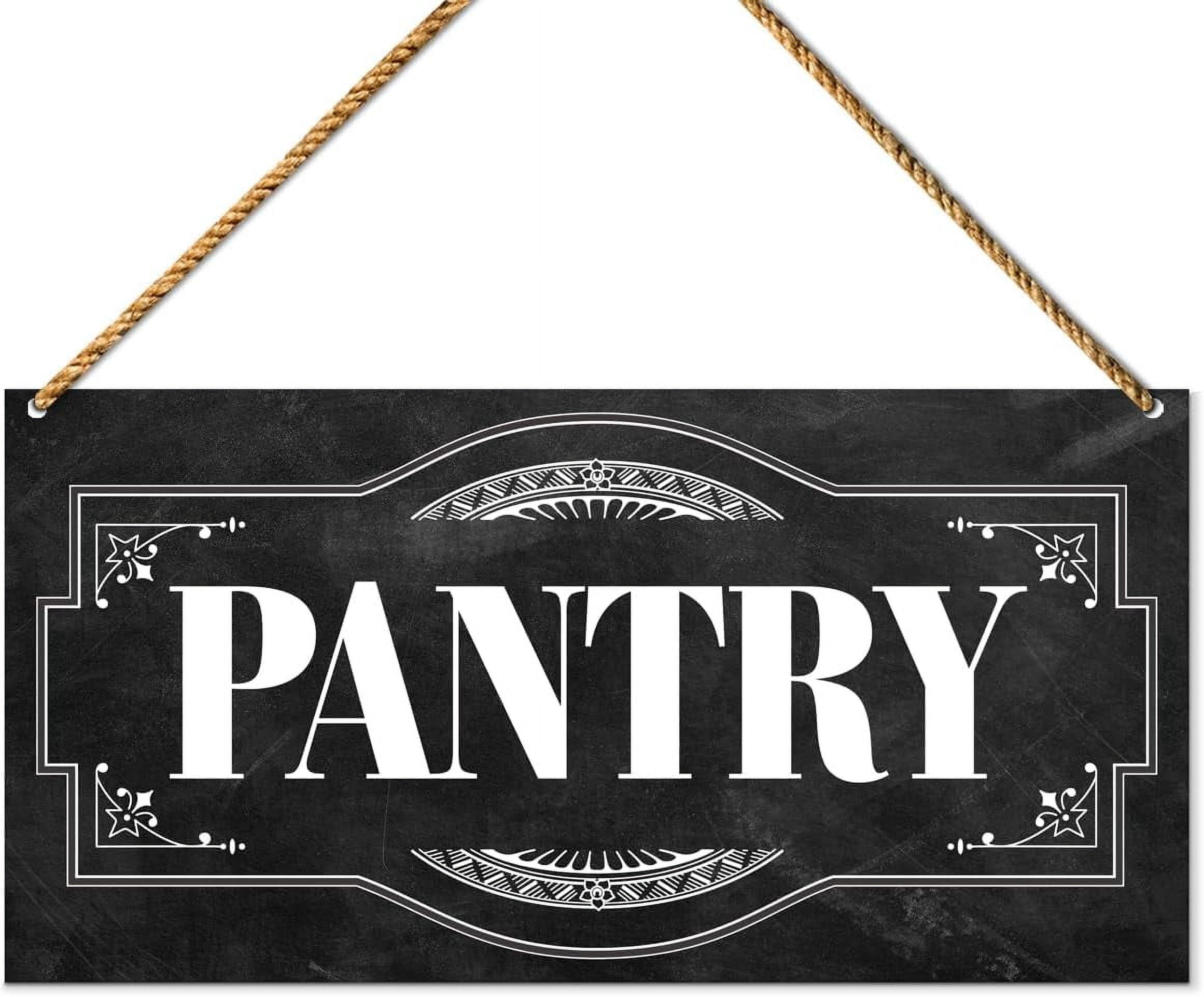 Wood Sign 6x12 Inch Pantry Wood Sign Decor Home Pantry Room Door Wall ...