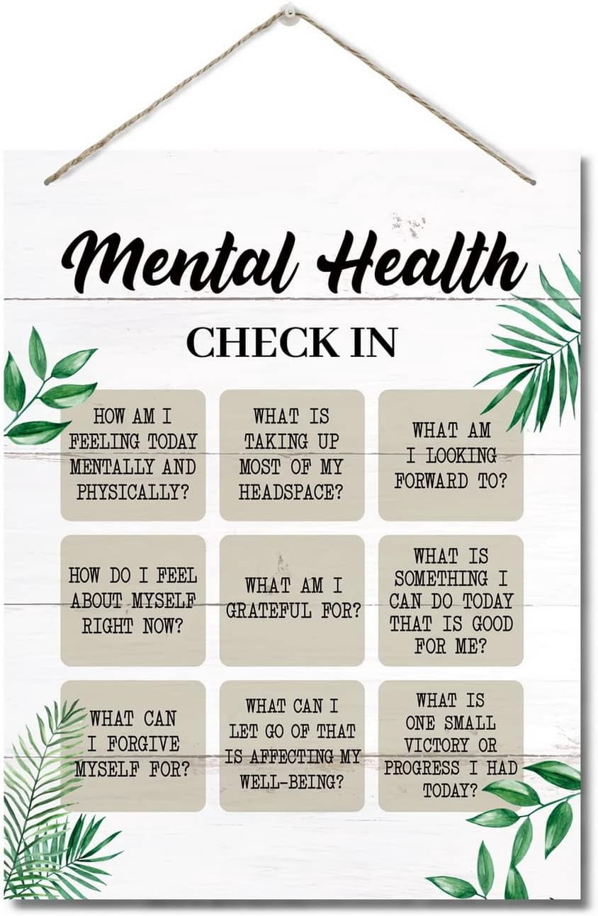 Wood Sign 8x12 Inch Psychotherapy Office Decor Sign Hanging Wood Signs ...