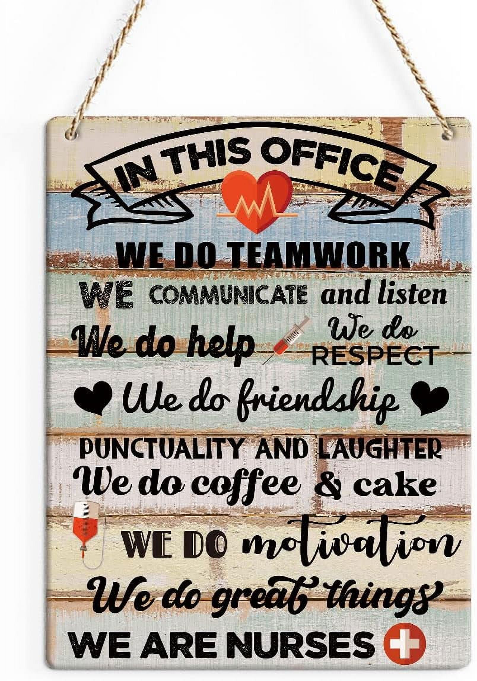 Wood Sign 8x12 Inch Rustic Inspirational Nurse Wood Signs In This ...