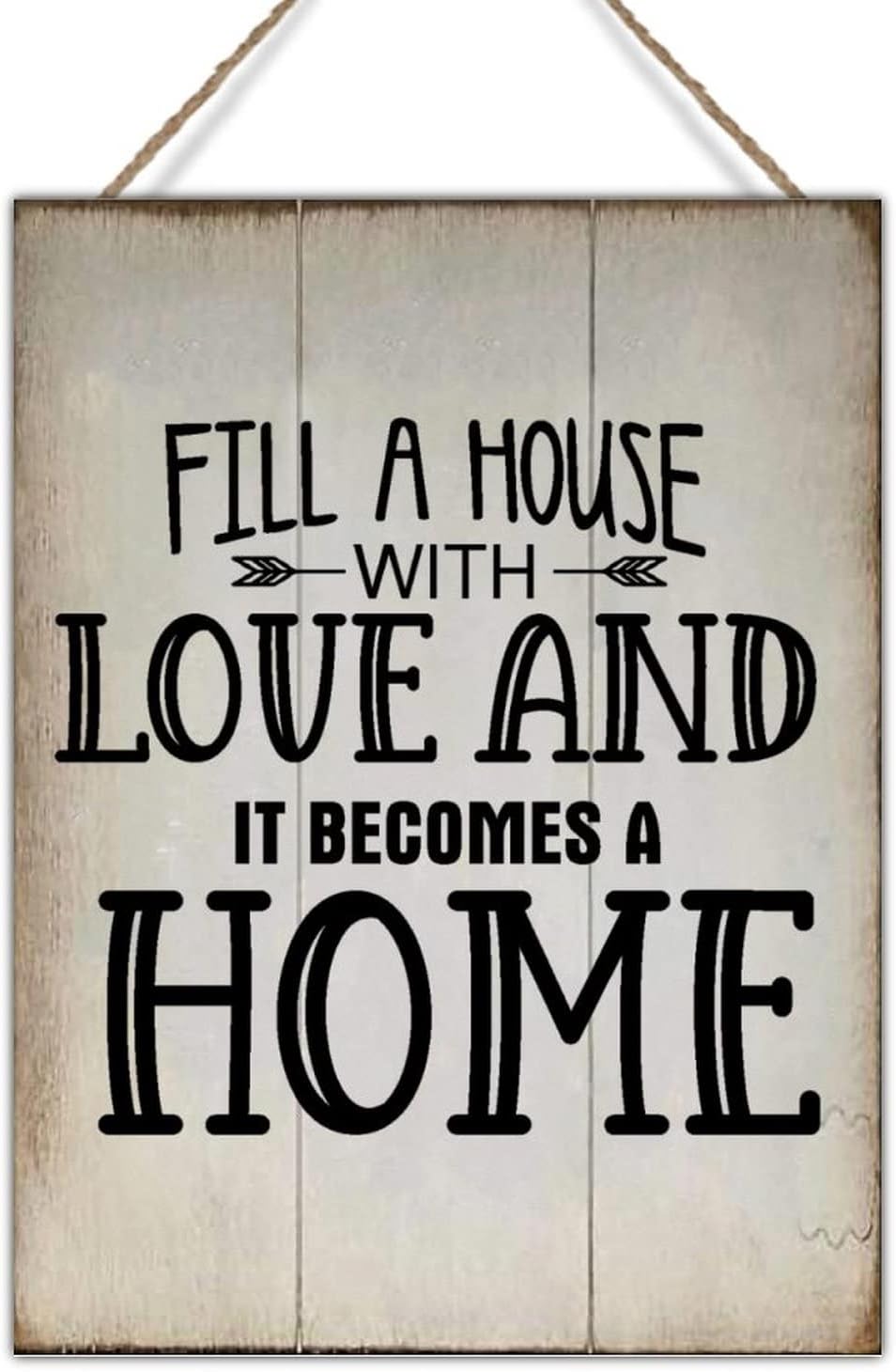 Wood Sign 8x12 Inch Rustic Wall Decor Wood Sign Fill A House With Love ...