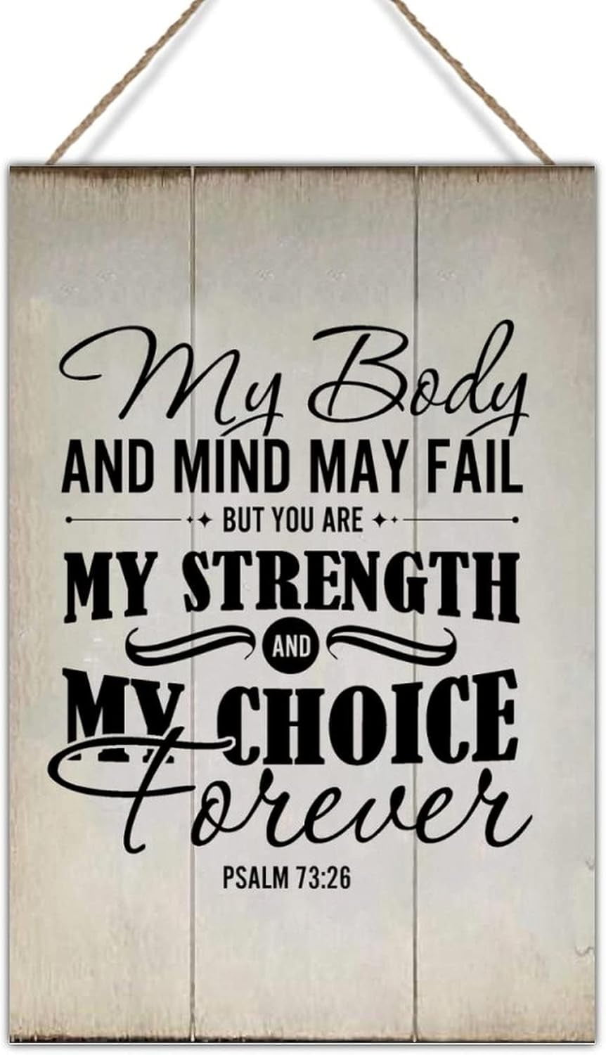 Wood Sign 8x12 Inch Rustic Wood Art Plaque Inspirational Quotes ...