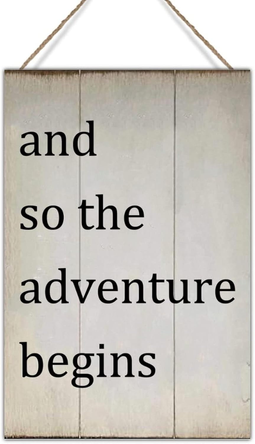 Wood Sign 8x12 Inch Rustic Wood Sign Inspirational Motivational Quote ...