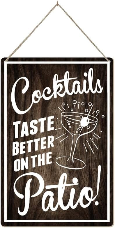 Wood Sign 8x12 Inch Sign Wall Art Definition Wood Plaque Patio Sign ...