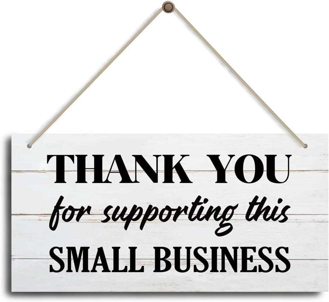 Wood Sign 6x12 Inch Thank You Wood Sign Thank You For Supporting This ...