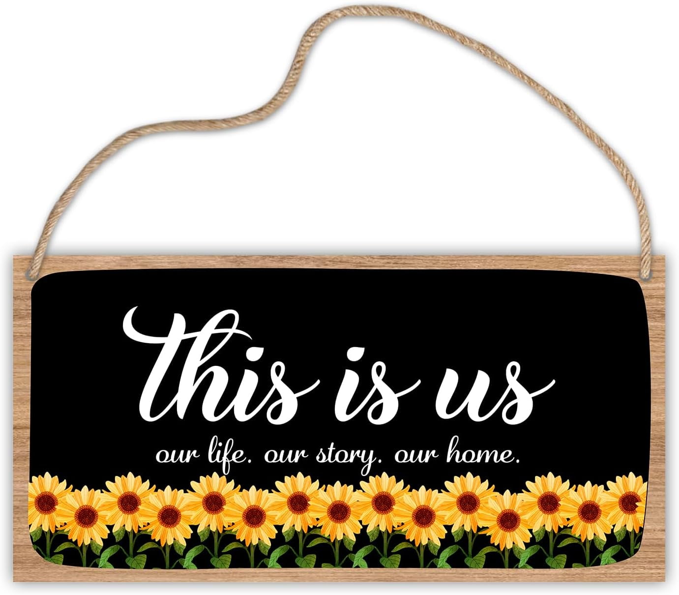 Wood Sign 6x12 Inch This Is Us Wall Decor Wooden Hanging Sign Plaque ...