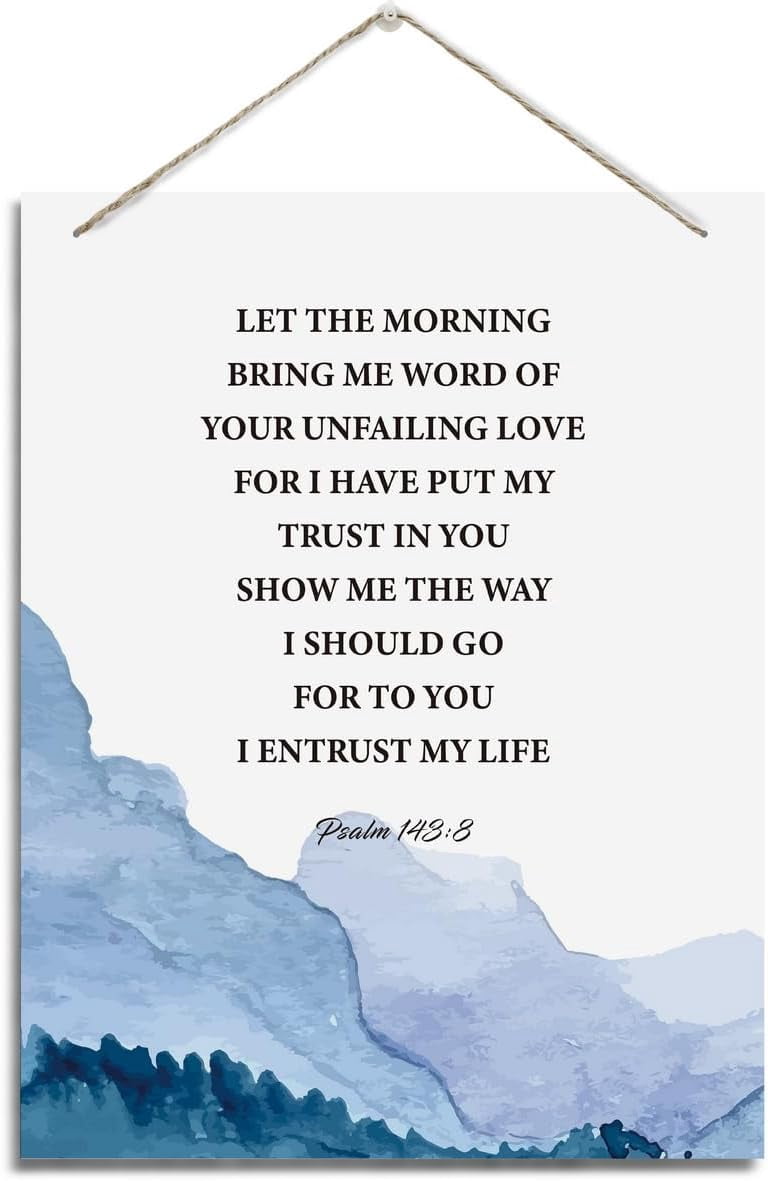 Wood Sign 8x12 Inch Wall Decor Decorative Hanging Wood Signs Christian ...