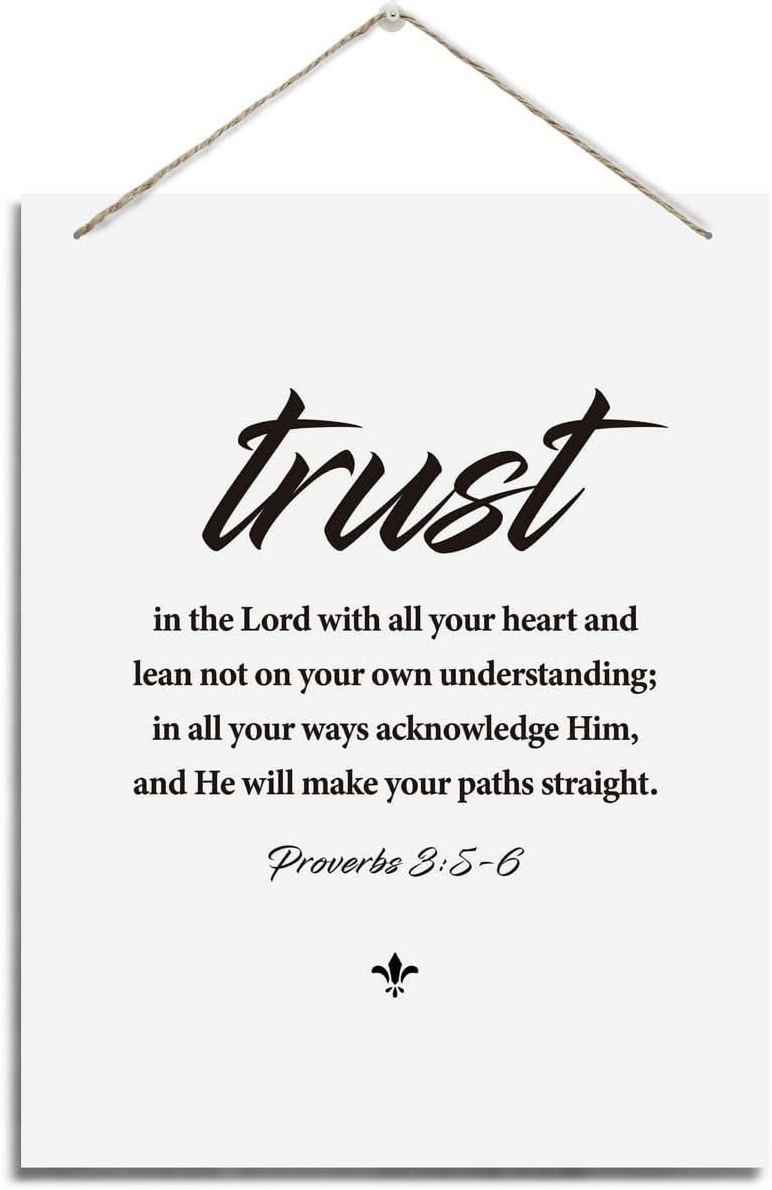 Wood Sign 8x12 Inch Wall Decor Decorative Hanging Wood Signs Christian ...