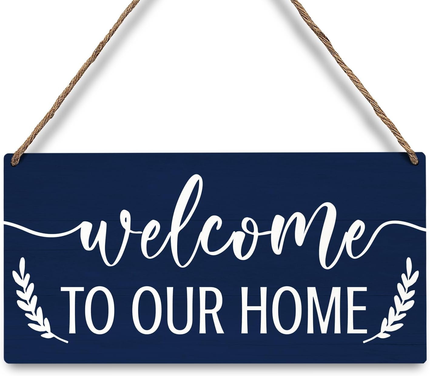 Wood Sign 6x12 Inch Welcome Porch Sign Welcome To Our Home Sign Front ...