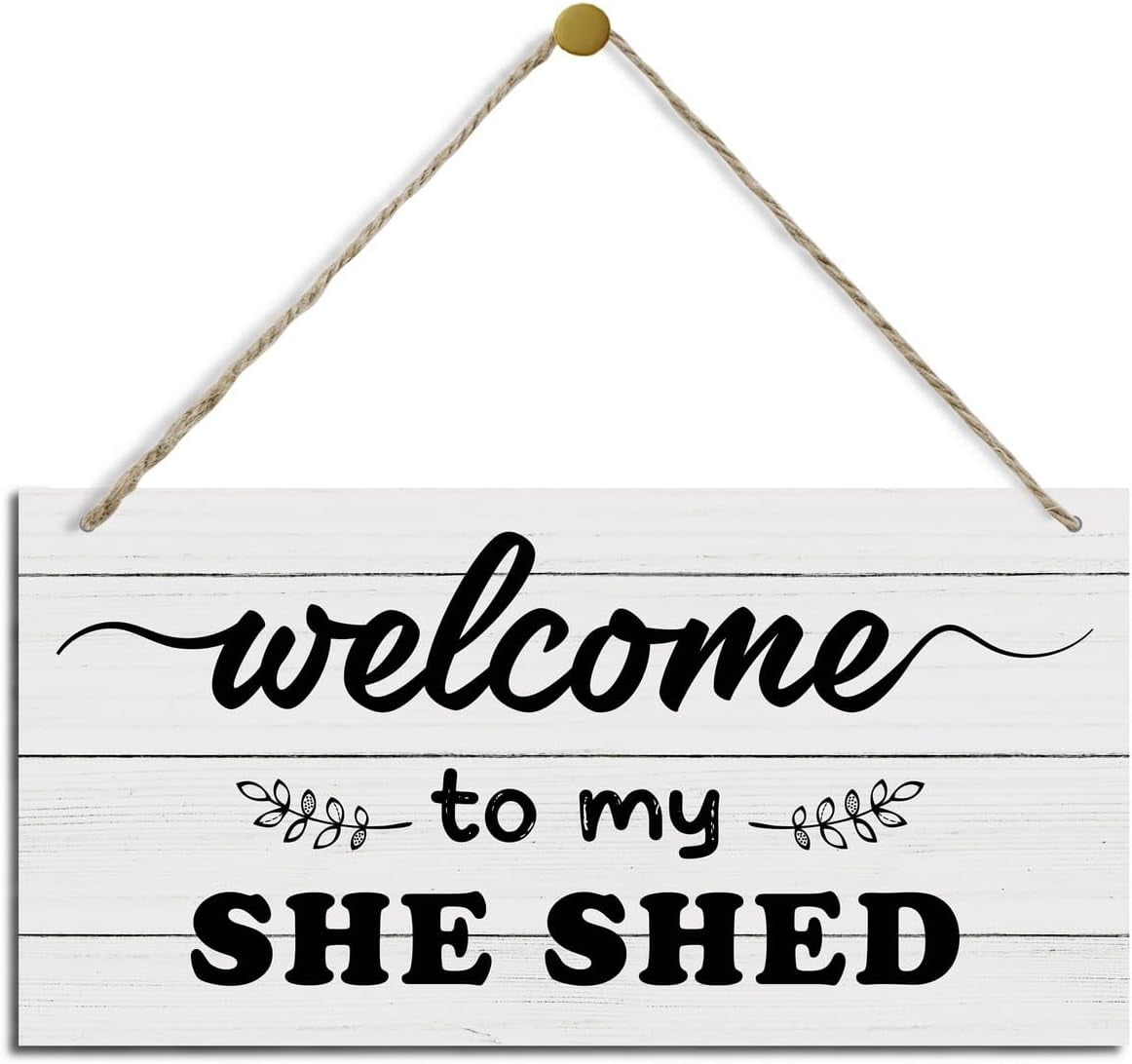 Wood Sign 6x12 Inch Welcome Signs Decorative Wood Hanging Wood Plaque ...