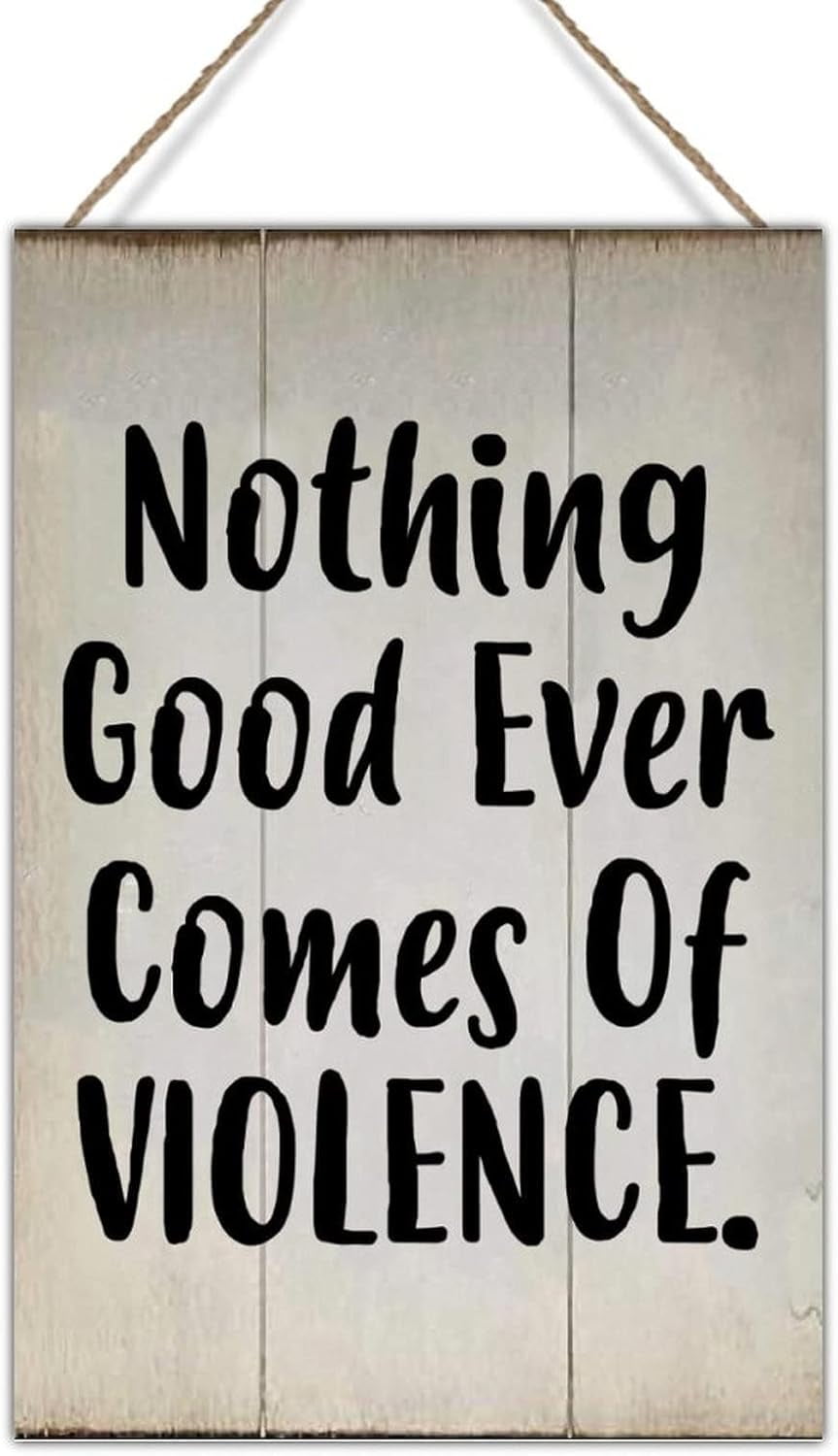 Wood Sign 8x12 Inch Wood Plaque Art Sign Nothing Good Ever Comes Of ...