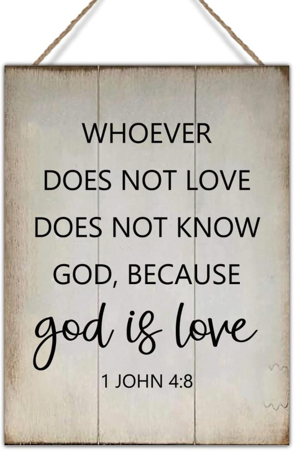 Wood Sign 8x12 Inch Wood Sign Plaque Whoever Does Not Know God Because ...