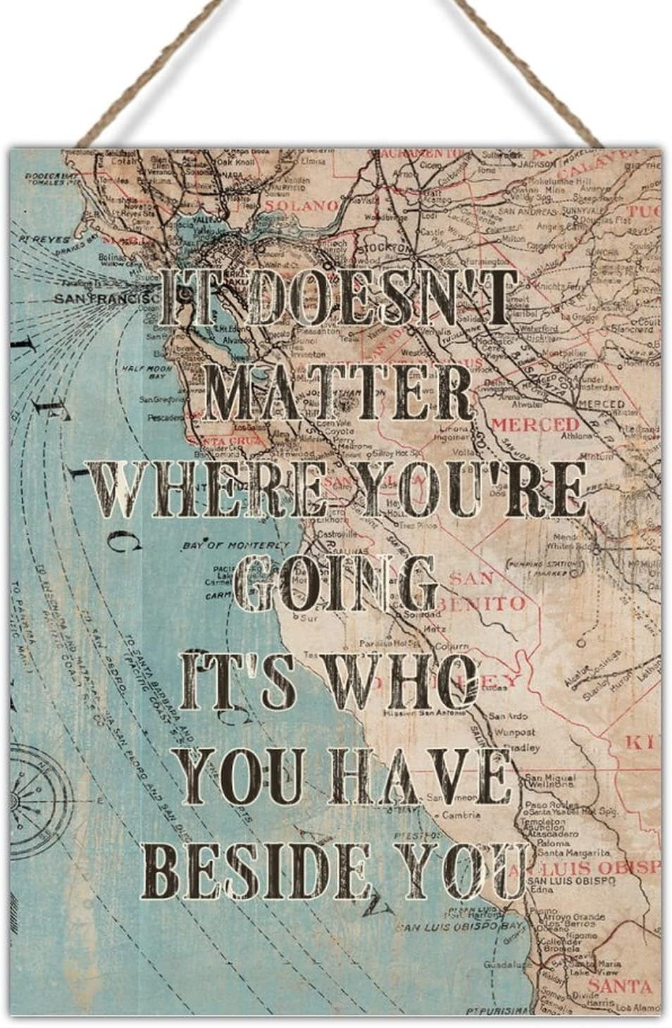 Wood Sign 8x12 Inch Wood Sign Polar Regions Vintage Adventure Maps ...