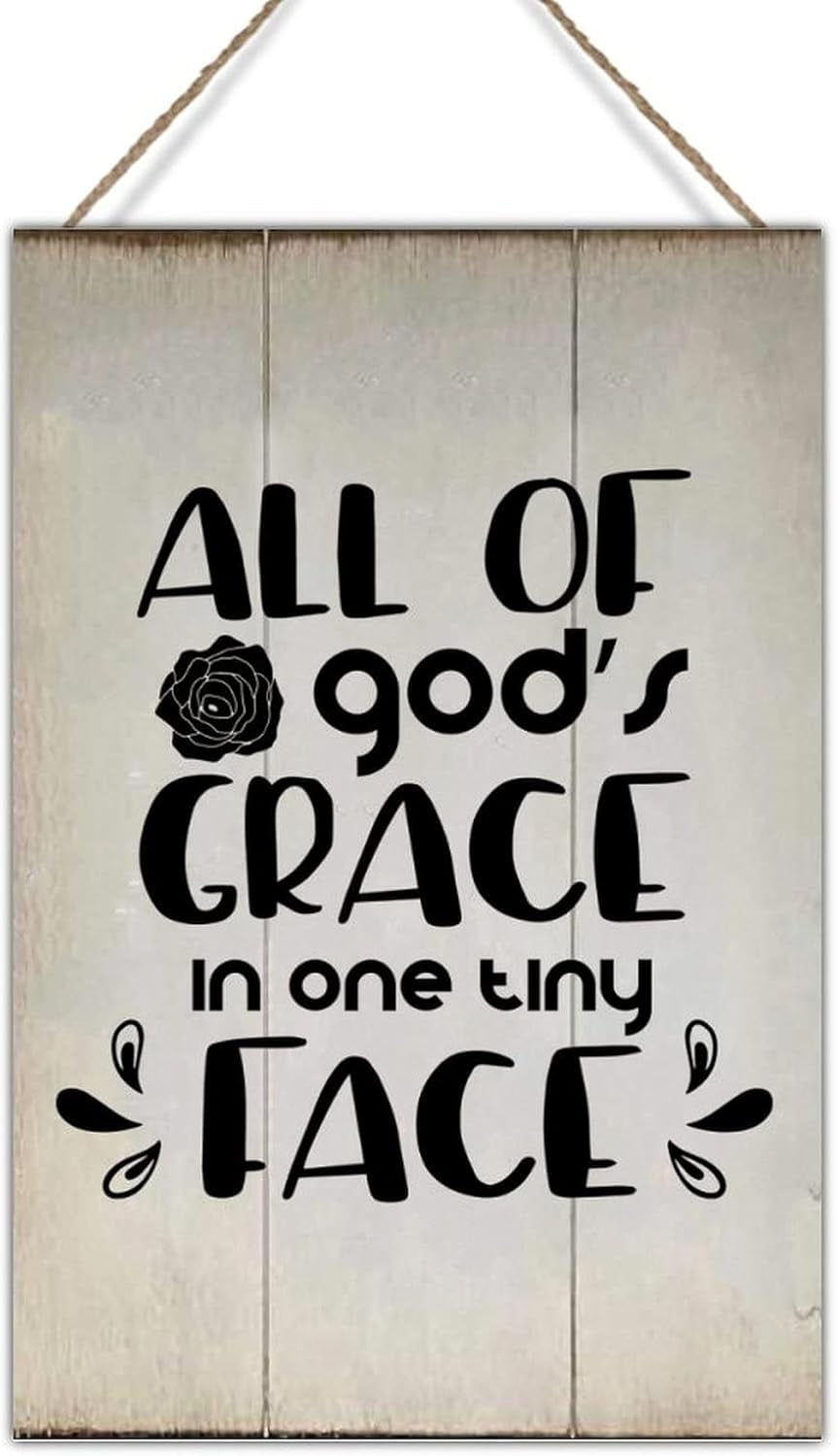 Wood Sign 8x12 Inch Wood Sign With Quotes All Of God'S Grace In One ...