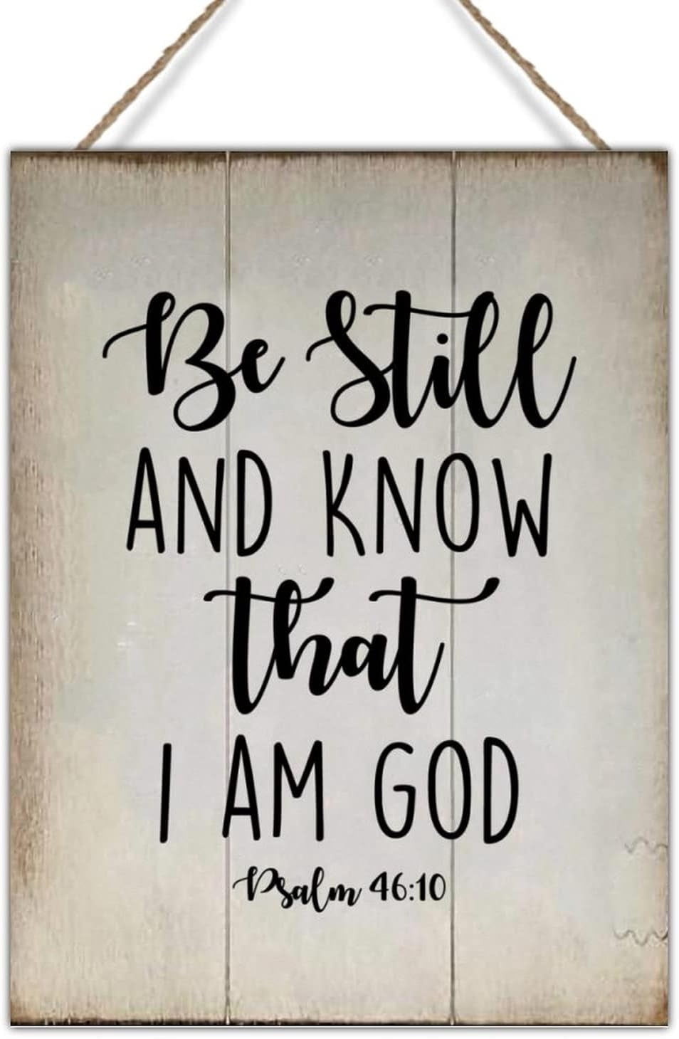 Wood Sign 8x12 Inch Wood Sign Wall Decor Be Still And Know That I Am ...